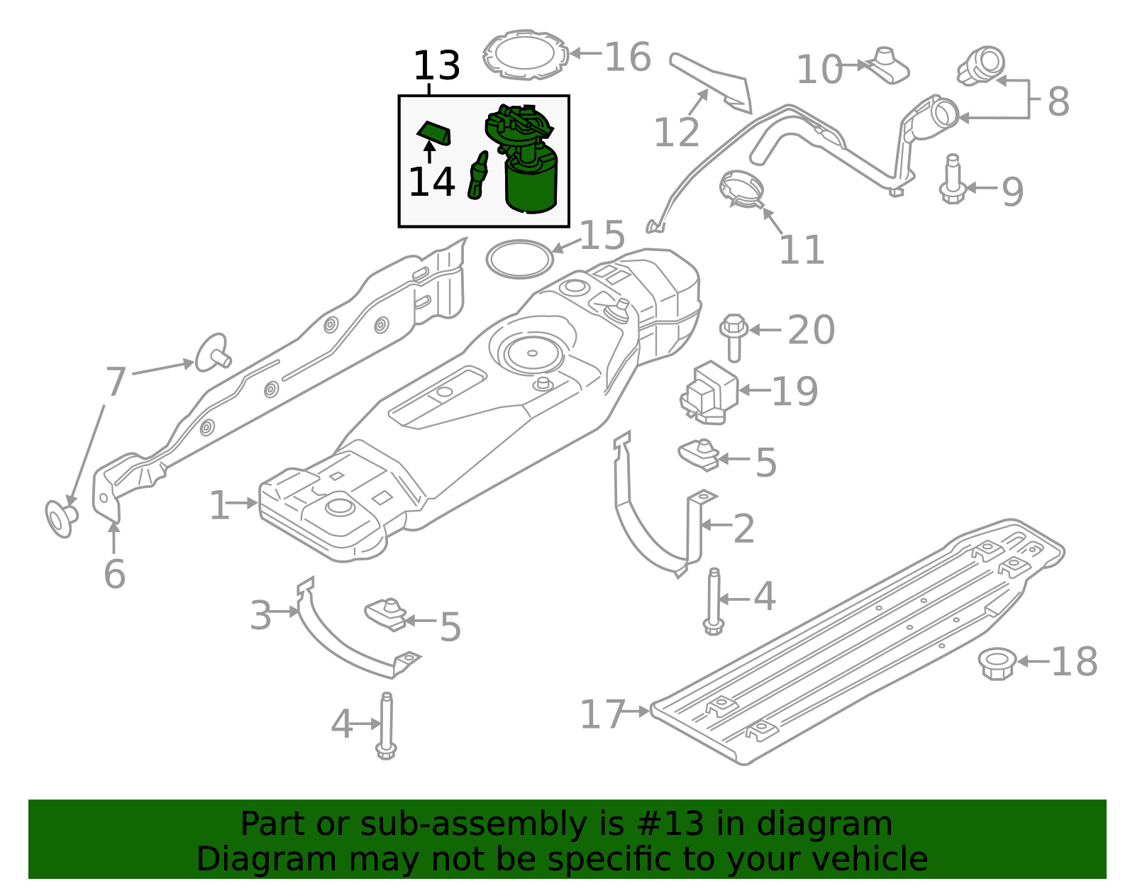 2021-2025 Ford F-150 | Sender And Pump Assembly | PL3Z-9H307-H | Walls ...