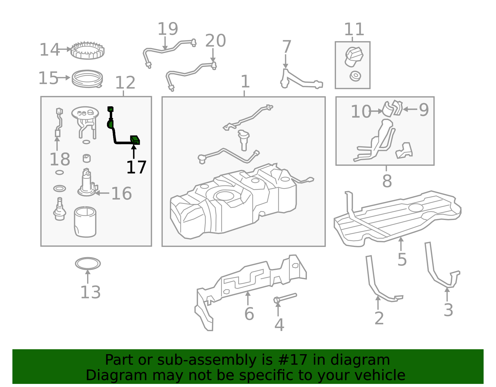 2011-2019 Toyota 2011-2019 Toyota - Fuel Sender Unit 83320-0C040 ...