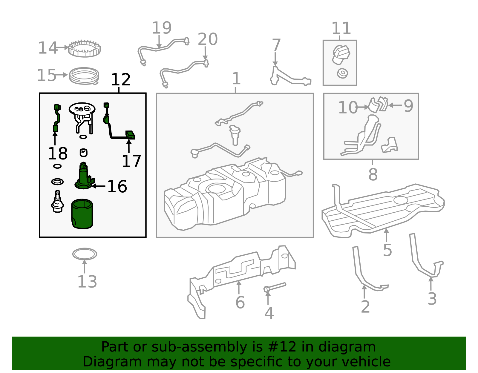 2012-2019 Toyota 2012-2019 Toyota - Tube Assembly, Fuel Suction With ...
