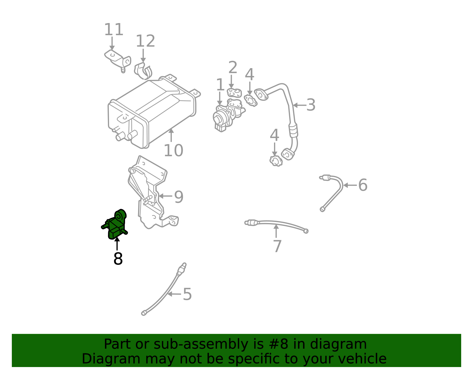 1993-2005 Subaru Solenoid Valve 14774AA471 | Subaru Parts Guys
