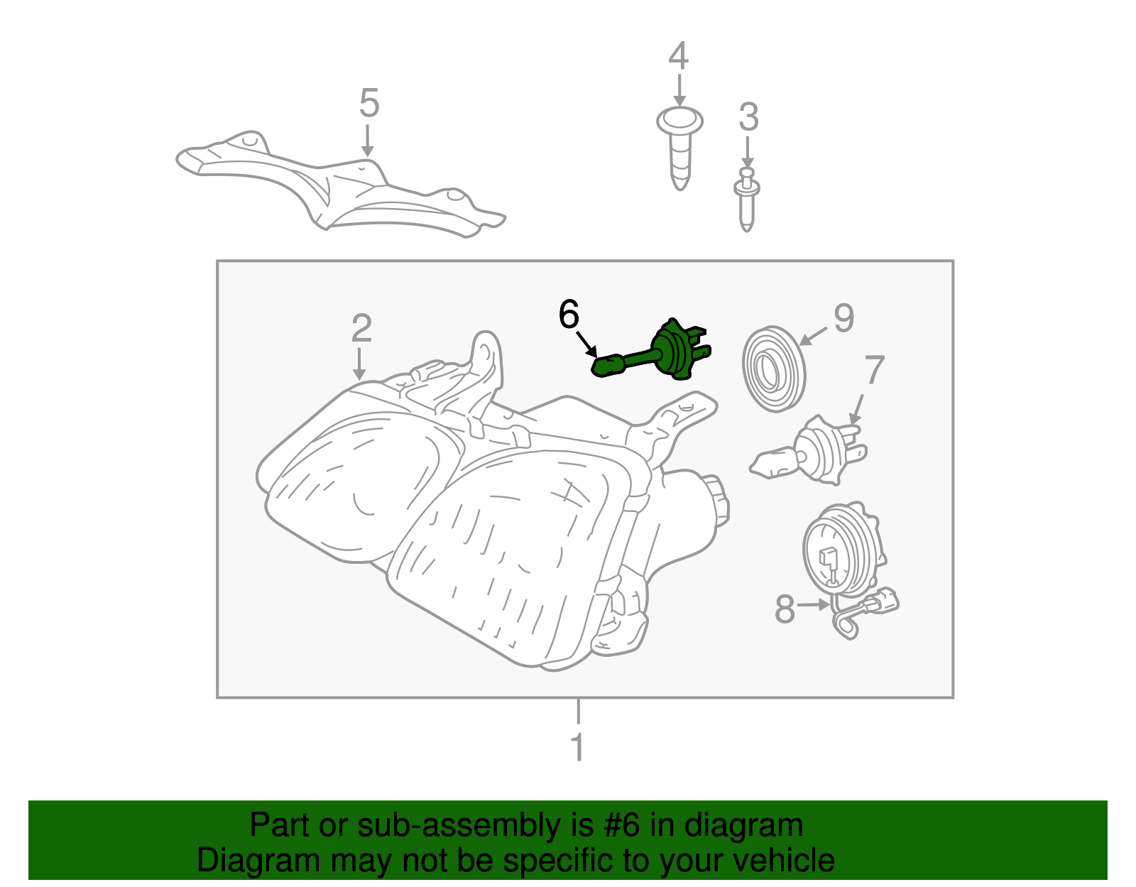 1998-2007 Lexus LX470 Low Beam Bulb 90981-13017 | OEM Parts Online