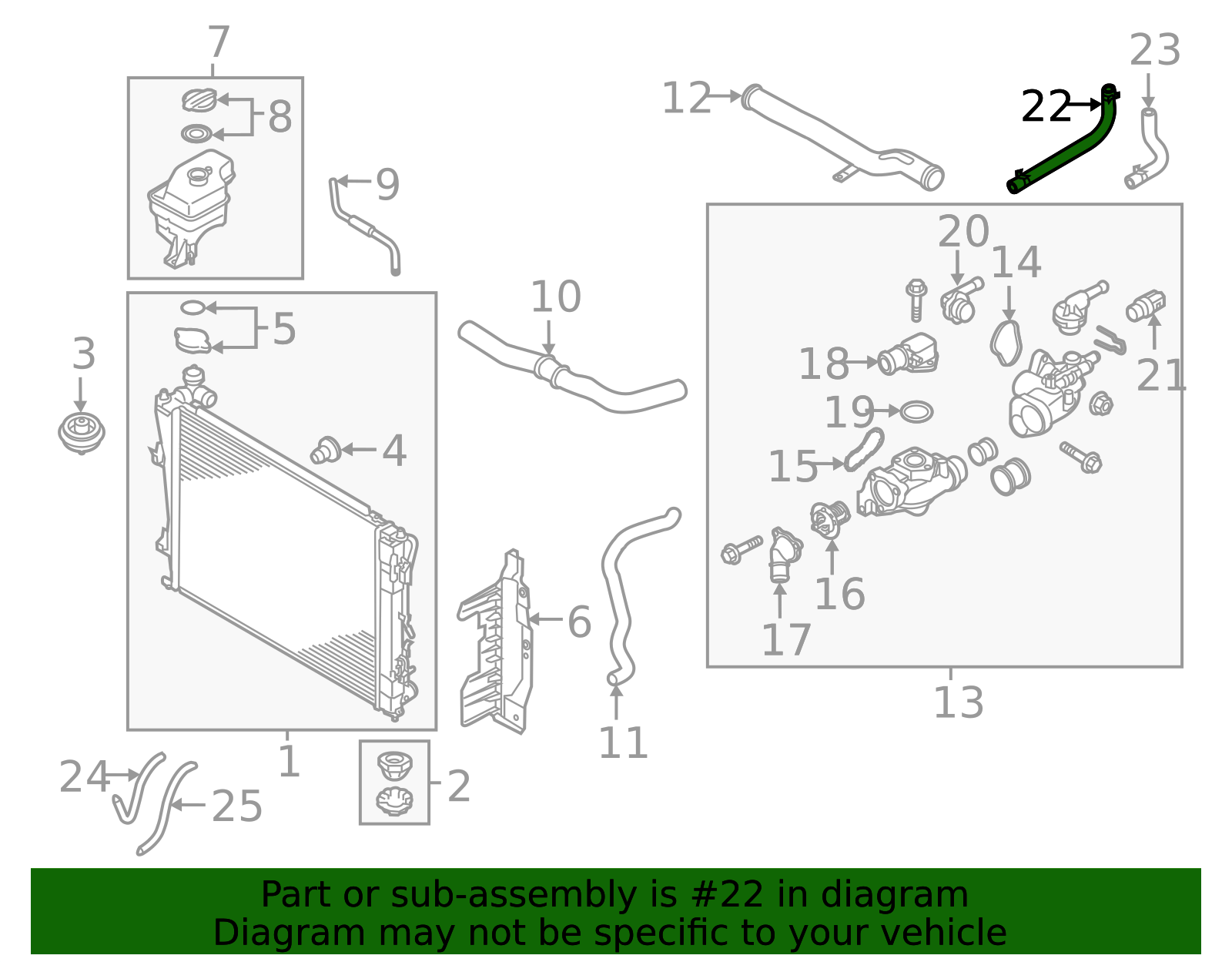 2017-2020 Kia Cadenza Heater Hose 97311-F6300 | TascaParts.com