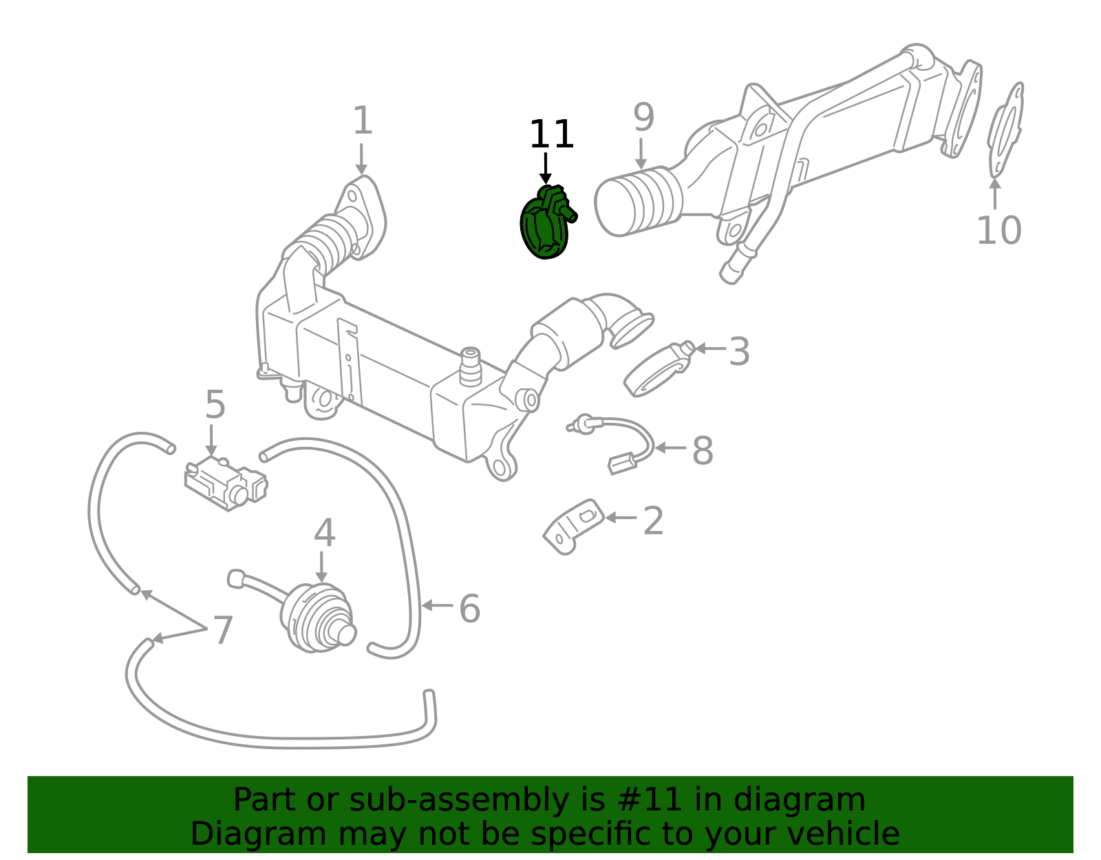11717808144 - 2009-2013 BMW X5 Cooler Clamp (11-71-7-808-144) | BMW of ...