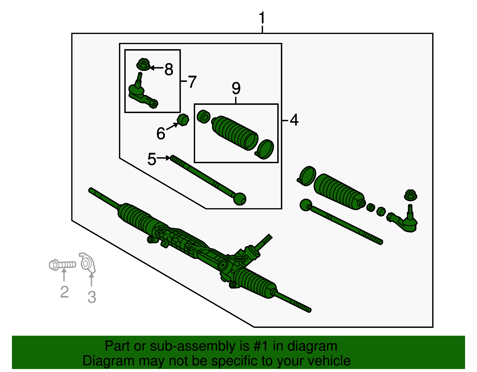 2009-2016 Land Rover Steering Gear LR080151 | LandRoverParamusParts
