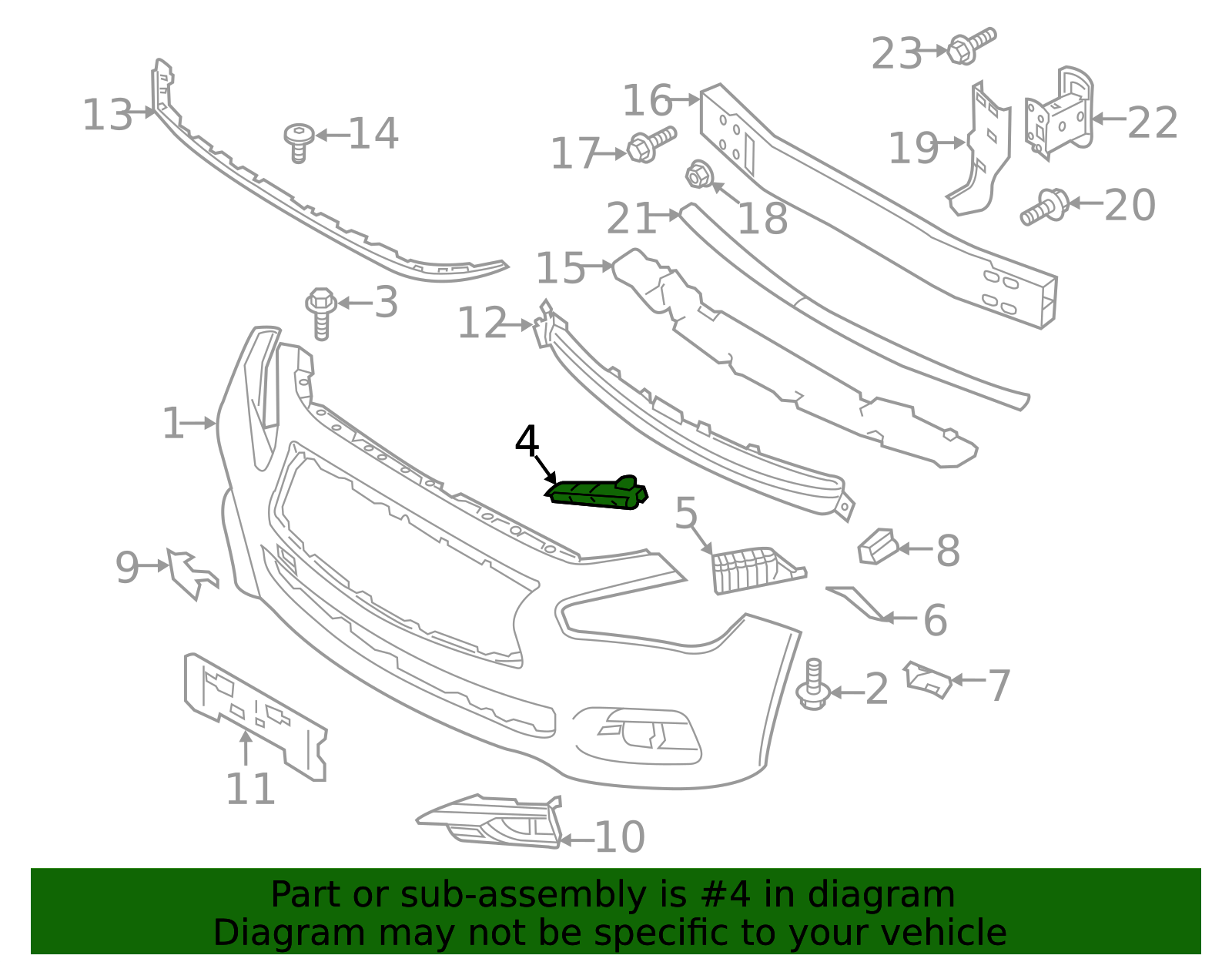62228-4GA0B - Bumper Cover Stiffener 2014-2024 Infiniti | Official ...
