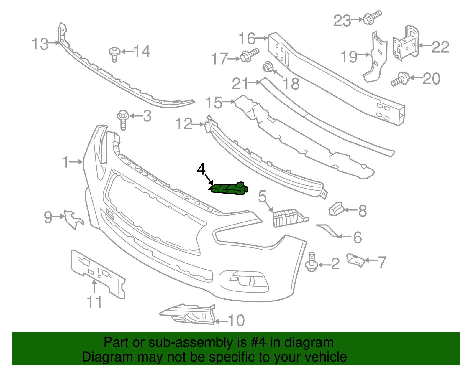 62229-4GA0B - Bumper Cover Stiffener 2016-2020 Infiniti Q50 | Infiniti ...