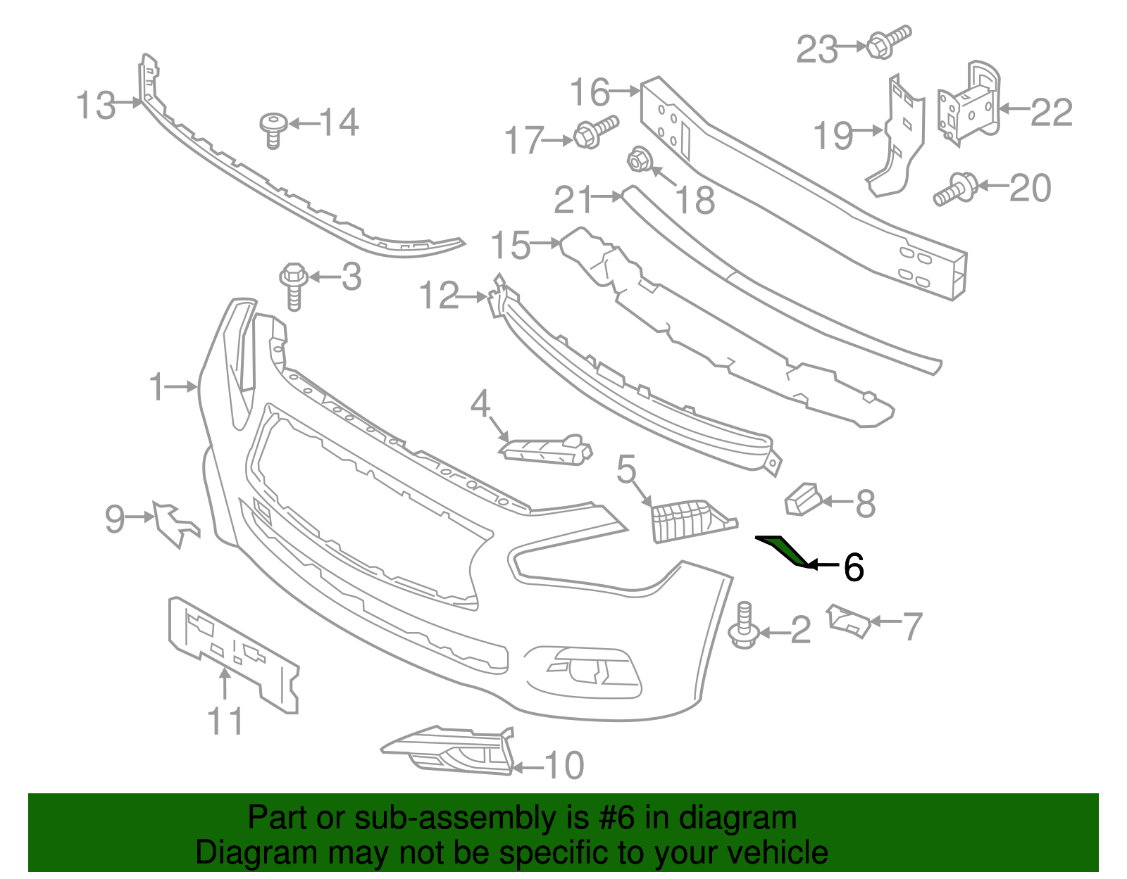 62222-4GA0A - Bumper Cover Side Bracket 2014-2020 Infiniti Q50 ...
