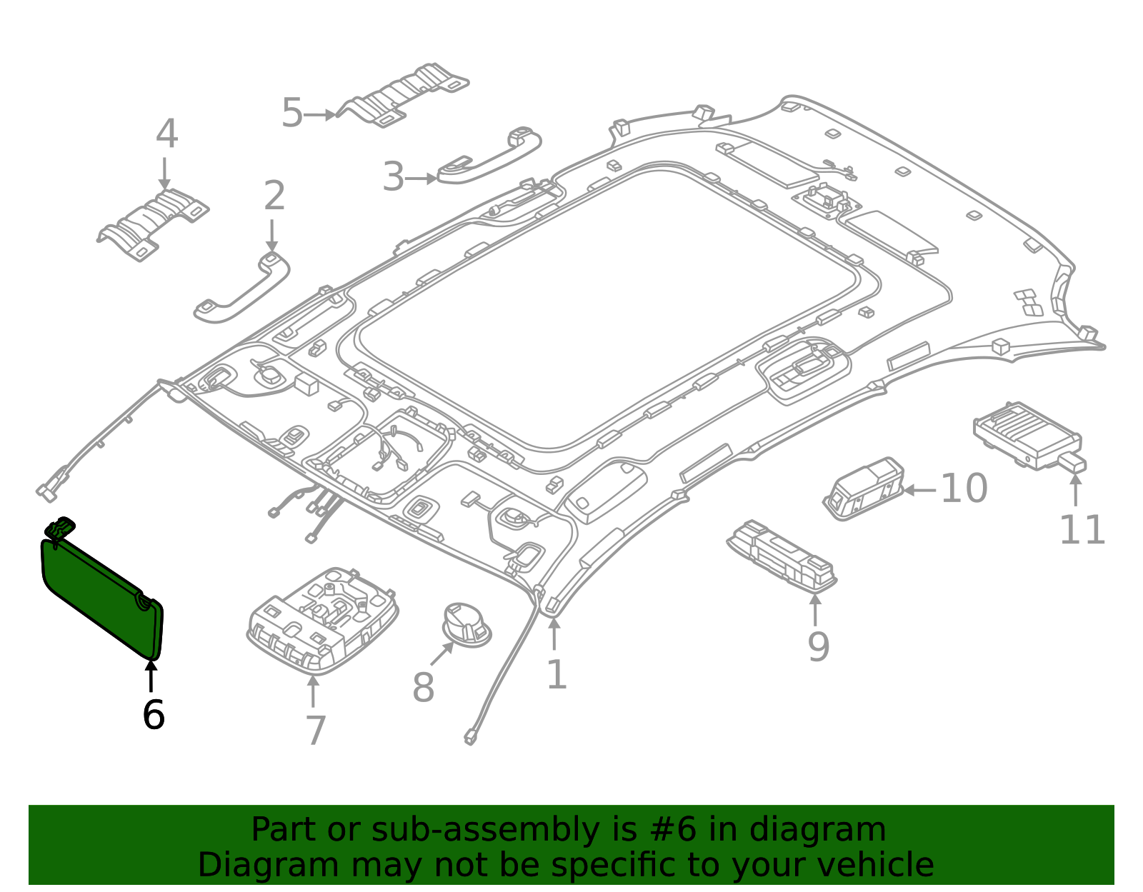 Hyundai - 85210-AR830-VNB - Sun-Visor - 2022-2025 Genesis GV70 | OEM ...