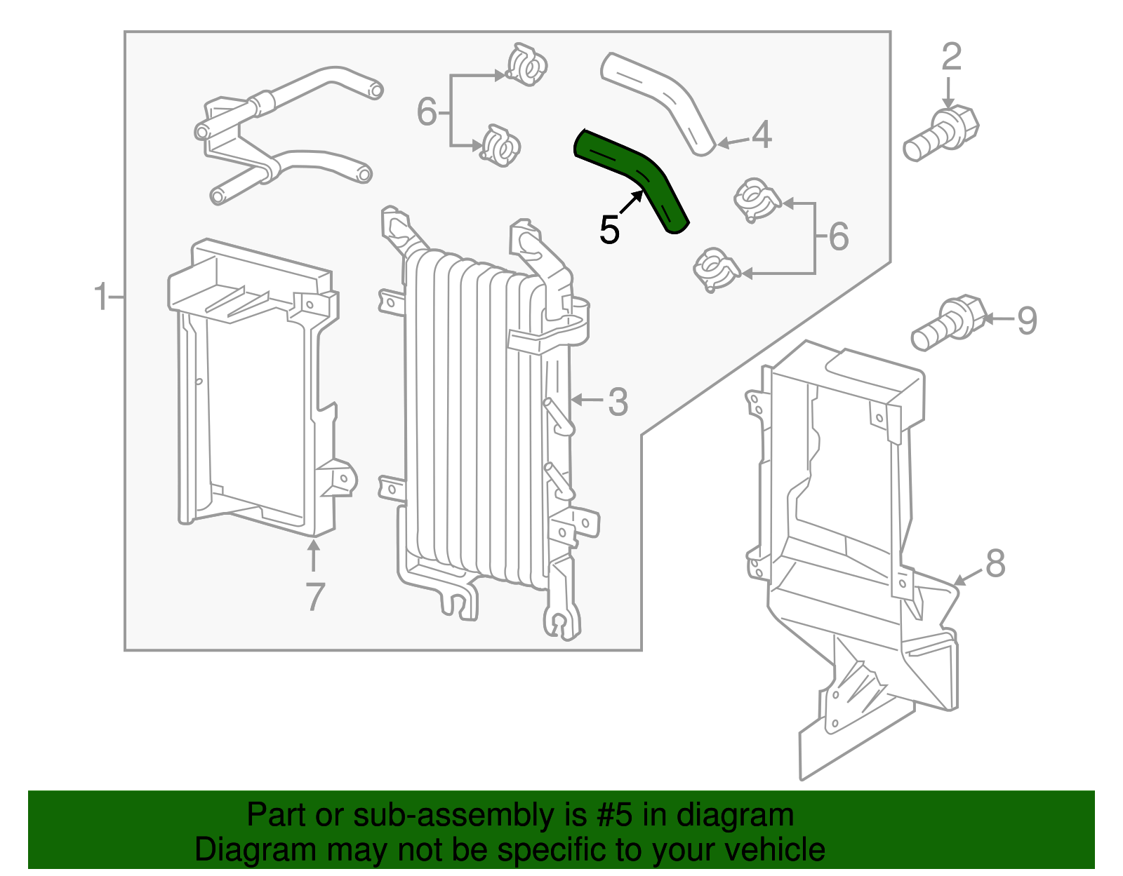 32942-60490 - Automatic Transmission Oil Cooler Hose - 2015 Toyota Land ...