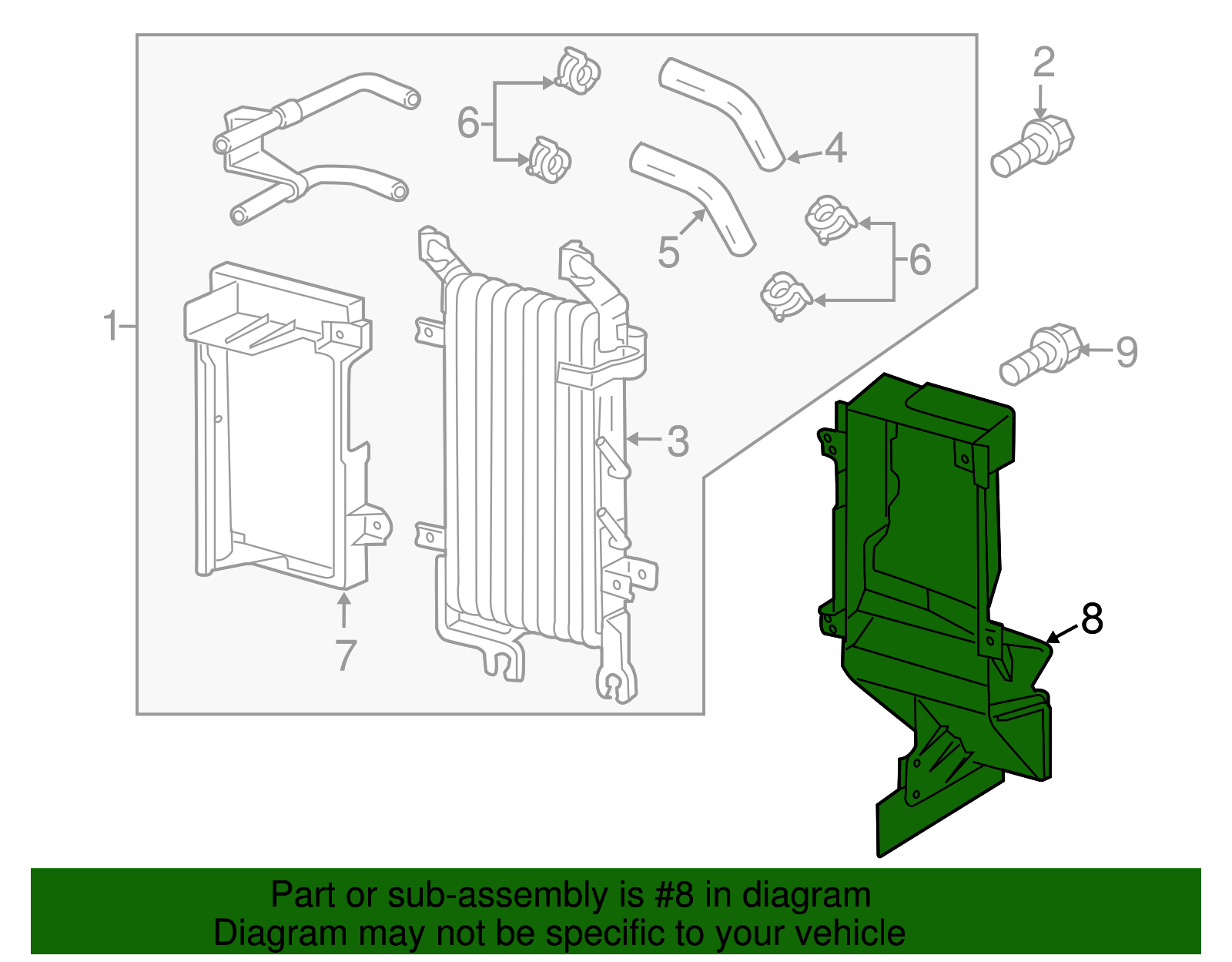 32917-60070 - Front Duct - 2013-2015 Toyota Land Cruiser | Nucar Toyota ...