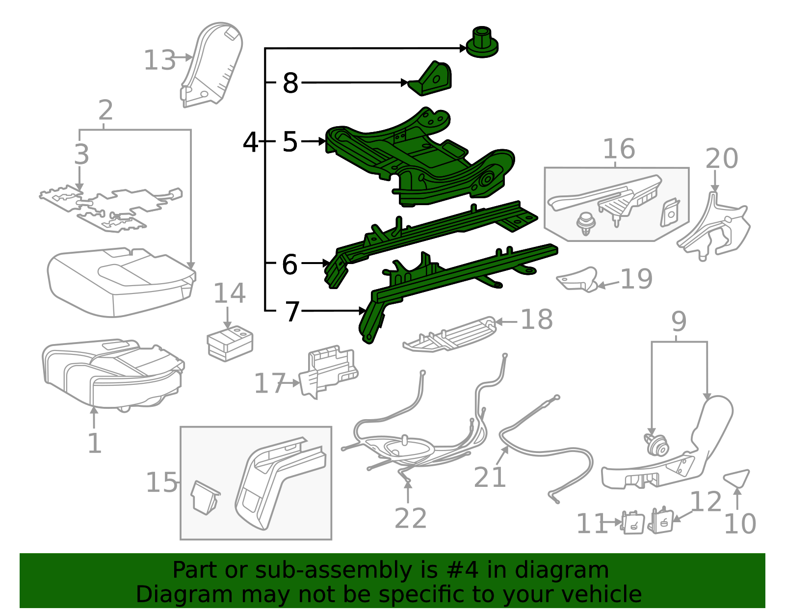 OEM 2020-2025 Toyota Highlander Frame Assembly Part # 79102-0E100 ...