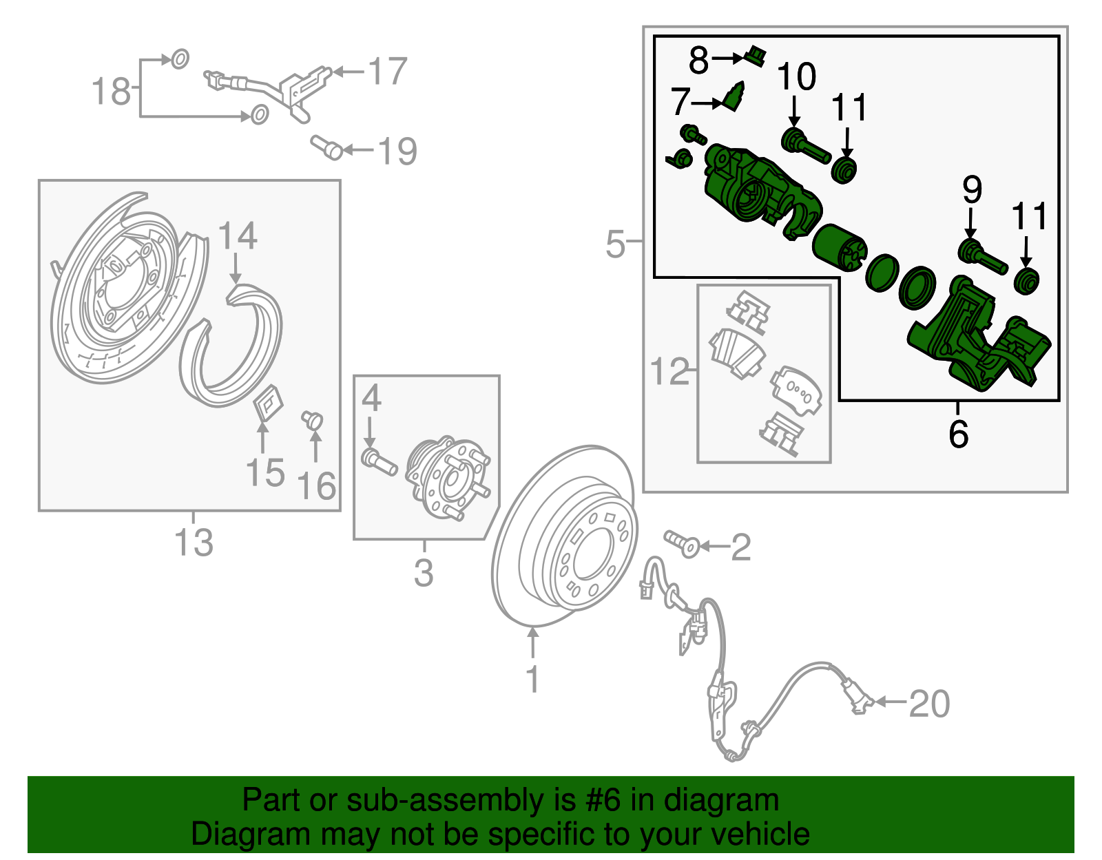 2015-2019 Hyundai Sonata Caliper 58310-C1A10 | OEM Parts Online