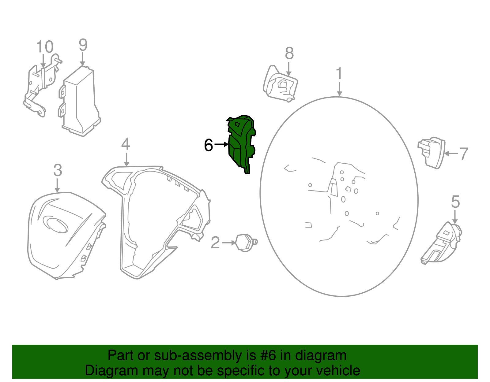 2017-2020 Ford Motorcraft™ Cruise Switch SW-8186 | Miracle Ford Parts