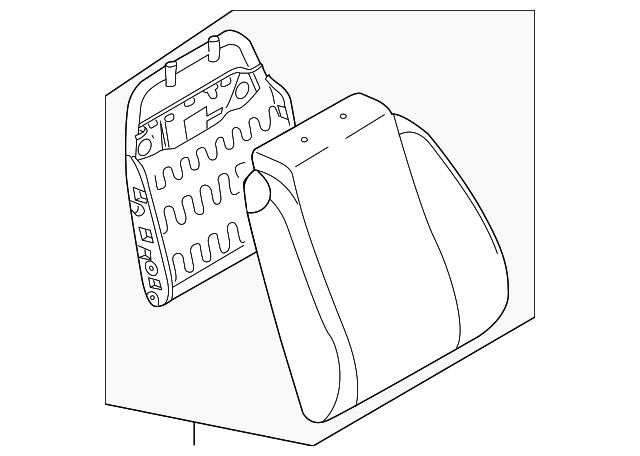 2007-2008 Chevrolet Aveo Seat Back Assembly 96463174 | Shop Matick ...