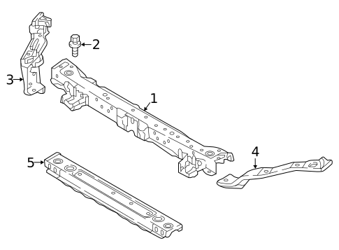 Radiator Support for 2022 Mitsubishi Eclipse Cross | Mitsubishi Parts ...