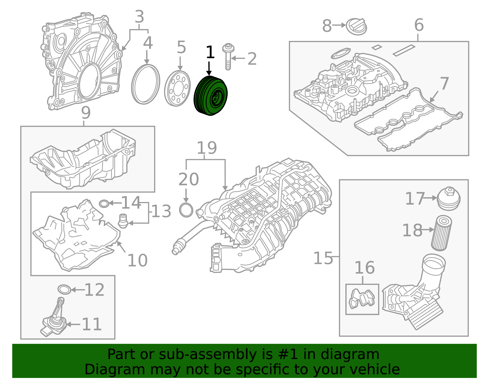11238679073 - 2019-2025 BMW Vibration Damper (11-23-8-679-073) | BMW of ...