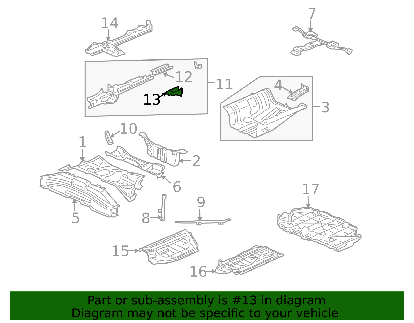 65675-TM8-A00ZZ - Gusset - 2010-2014 Honda Insight | Conicelli Honda Parts