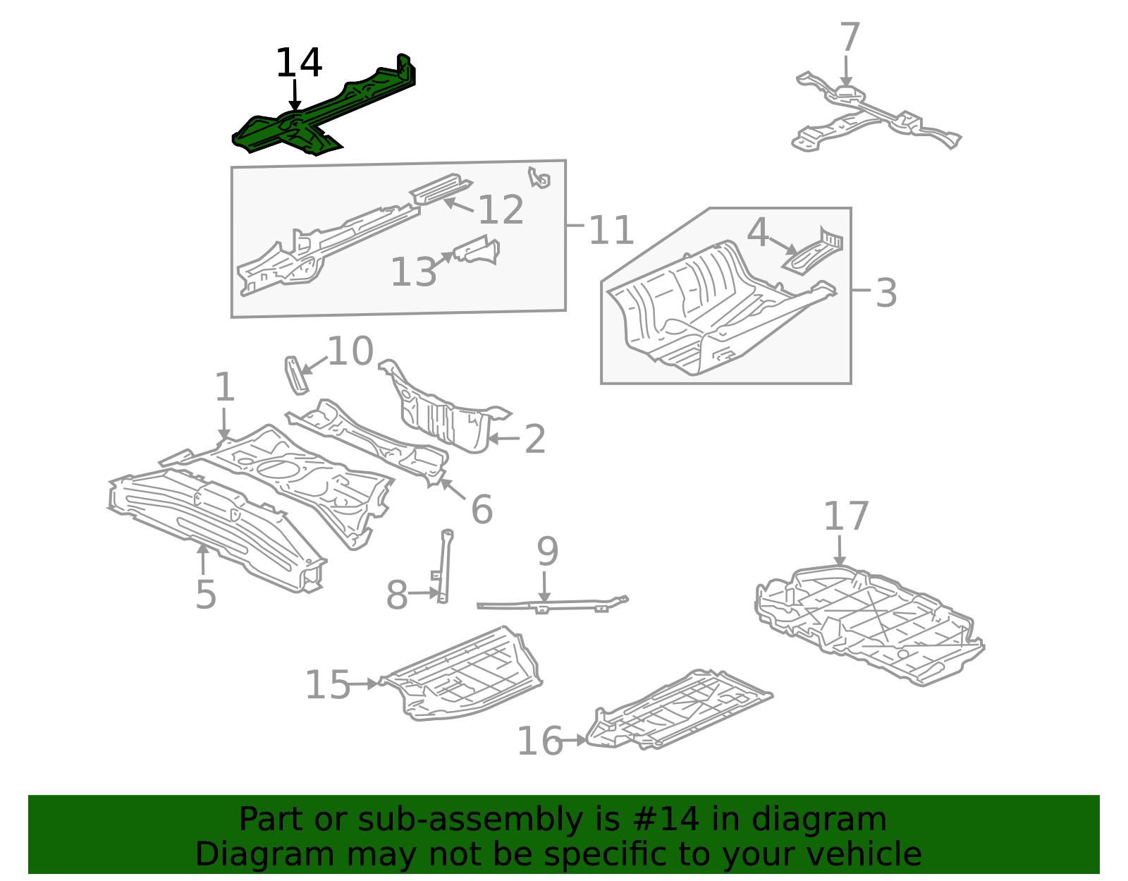 65540-TM8-A01ZZ - Upper Stiffener 2010-2014 Honda Insight | Honda Parts ...