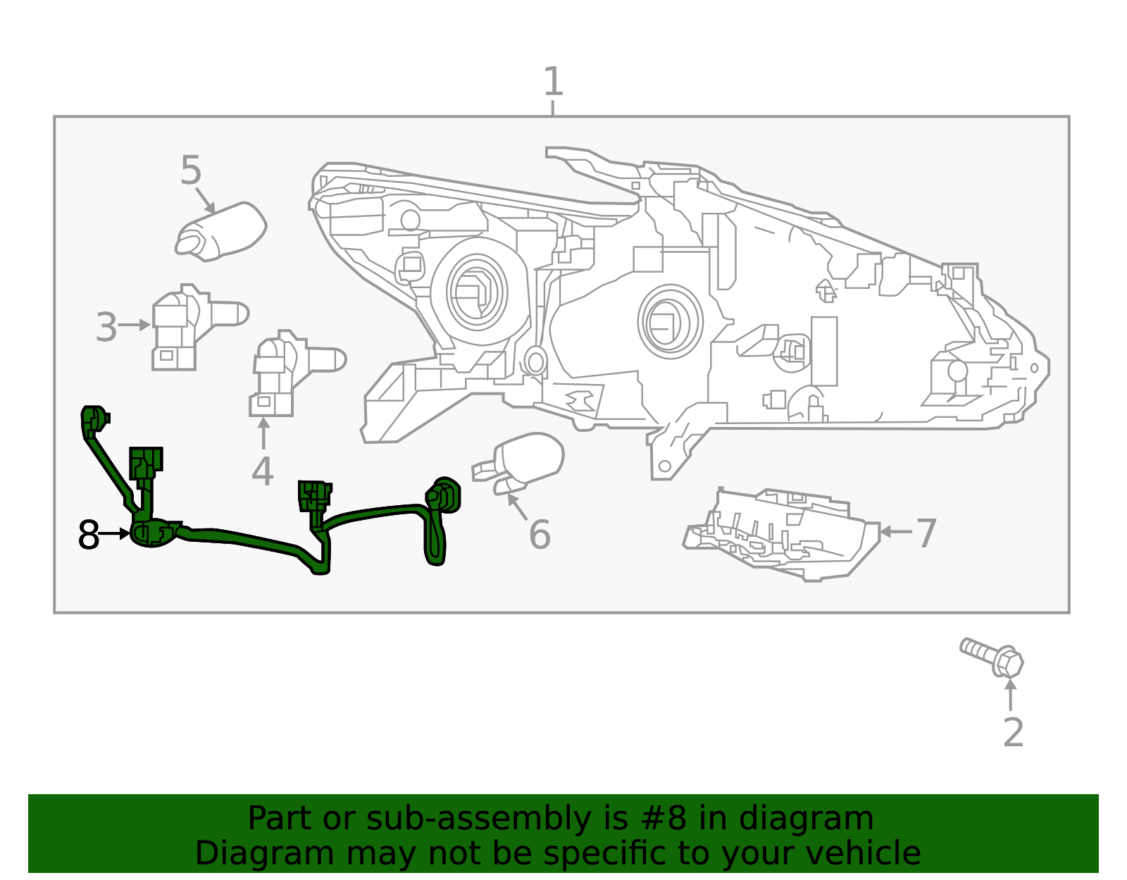 26038-9HS0A - Headlight Wiring Harness 2016-2018 Nissan Altima ...