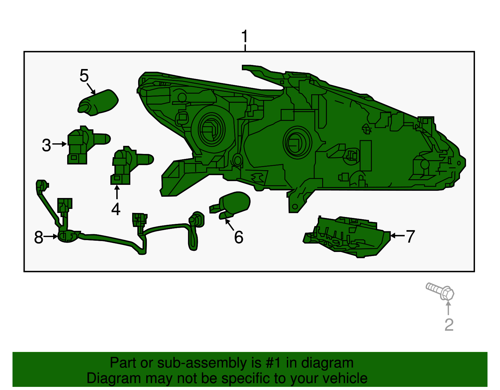 2016-2018 Nissan Altima Headlamp Assembly 26060-9HS9A | OEM Parts Online