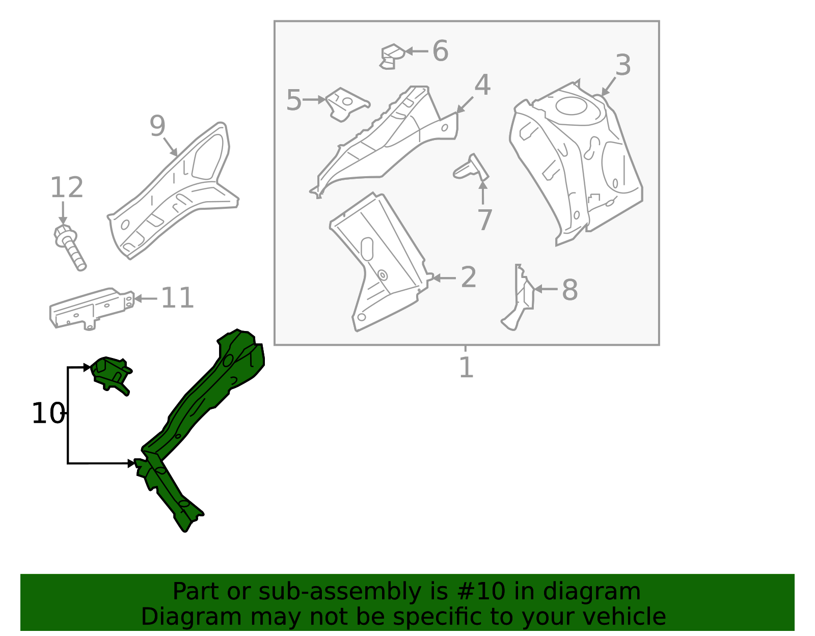2019-2025 Subaru Ascent Apron Extension 51639XC00A9P | Subaru Parts Store