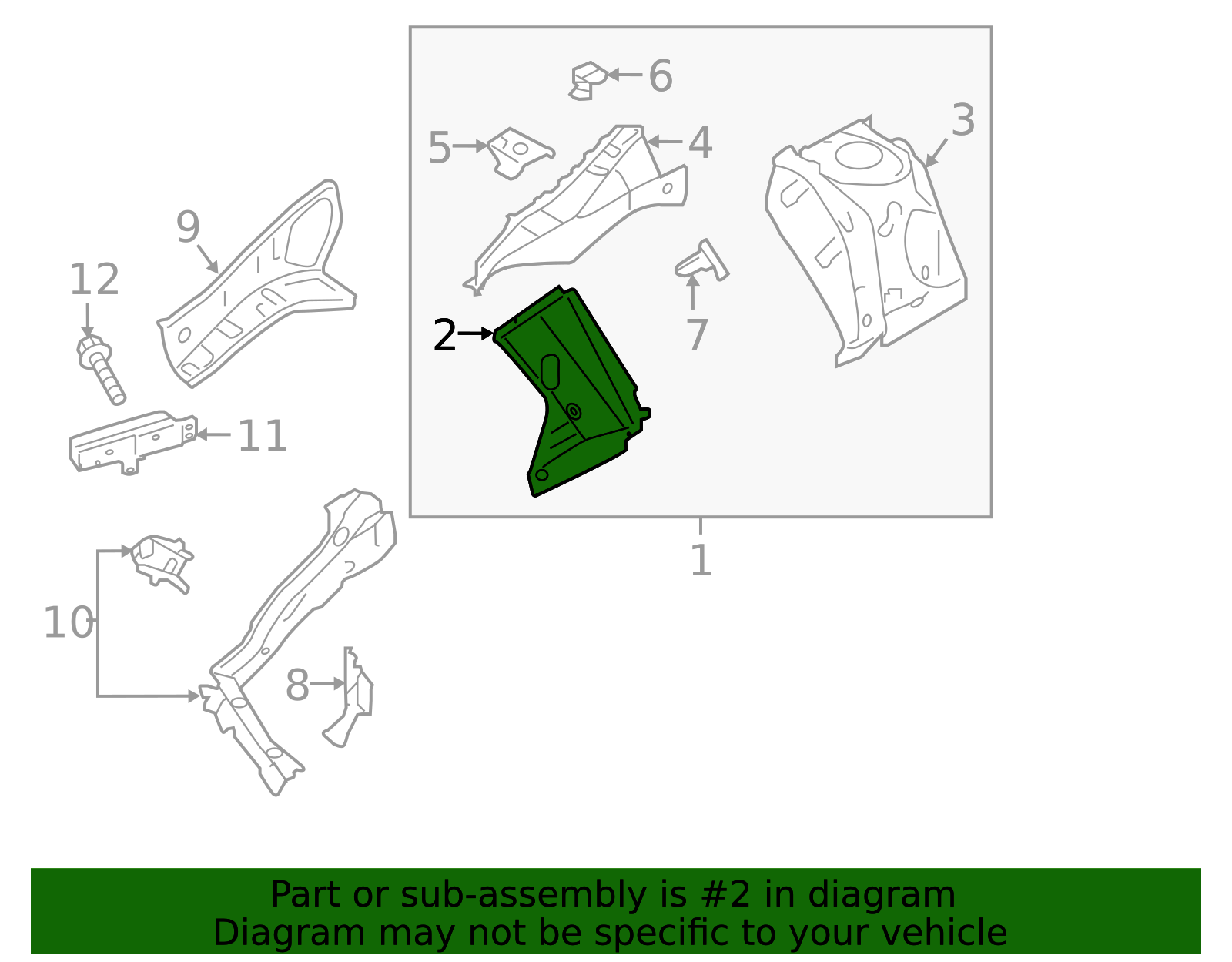 2019-2025 Subaru Ascent Front Panel 51610XC01A9P | Subaru Parts Guys