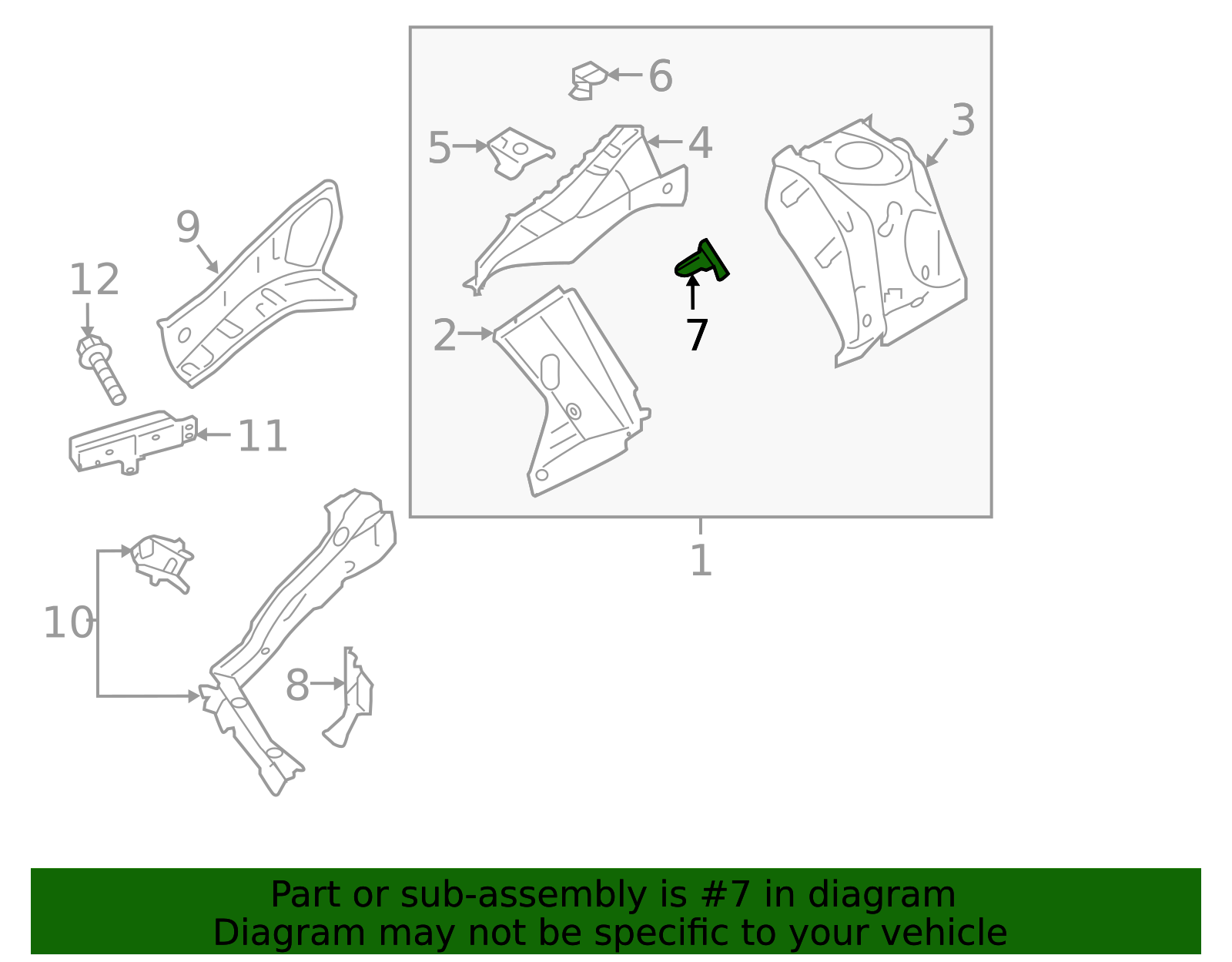 2019-2025 Subaru Ascent Mount Bracket 51625XC21A9P | Subaru Parts Store
