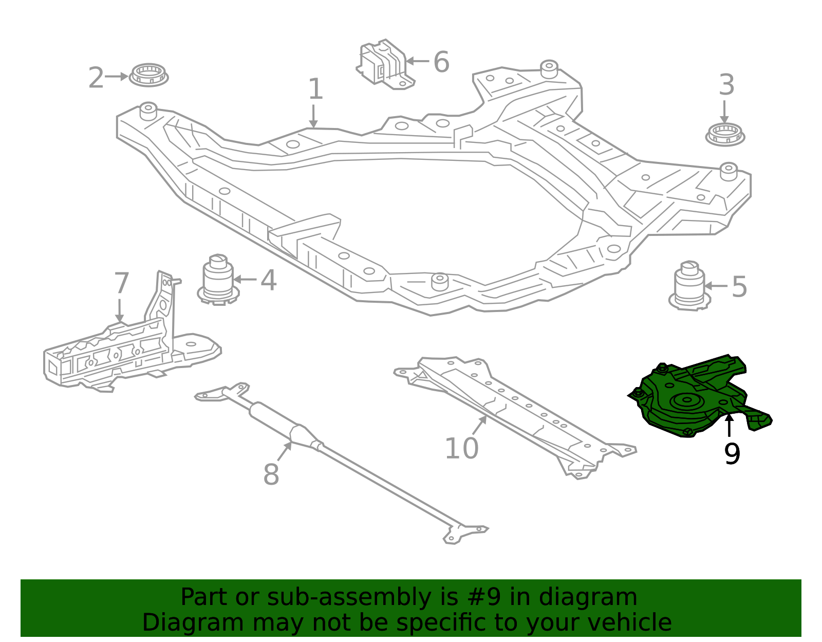 51023-06100 - High-Quality Suspension Subframe Reinforcement Bracket ...