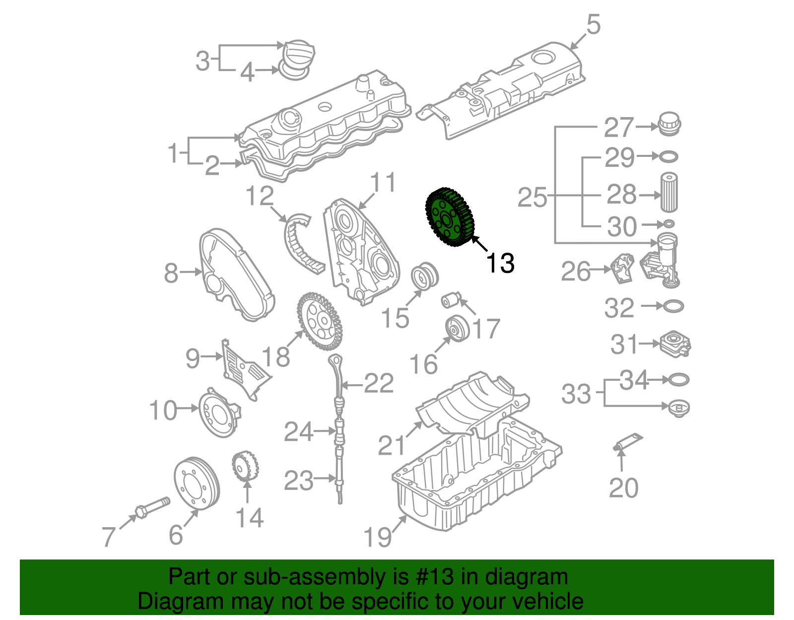 038-109-111-A - Camshaft Gear 1998-2006 Volkswagen | Wolfsburg Parts Direct