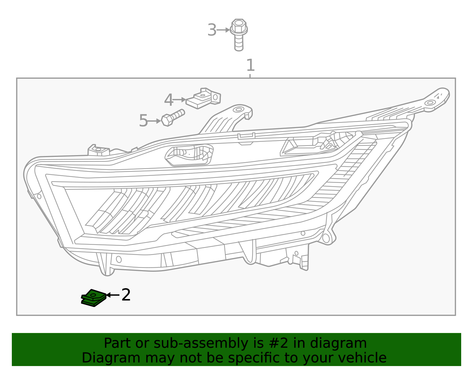 33105-TZ3-A01 - 2021-2024 Honda Odyssey - Headlamp Assembly Nut ...