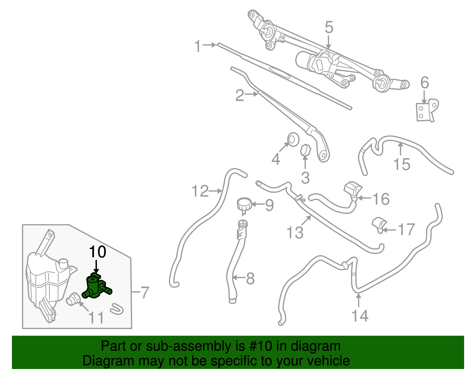 28920-ED00A - High-Quality Windshield Washer Pump for 2009-2014 Nissan ...