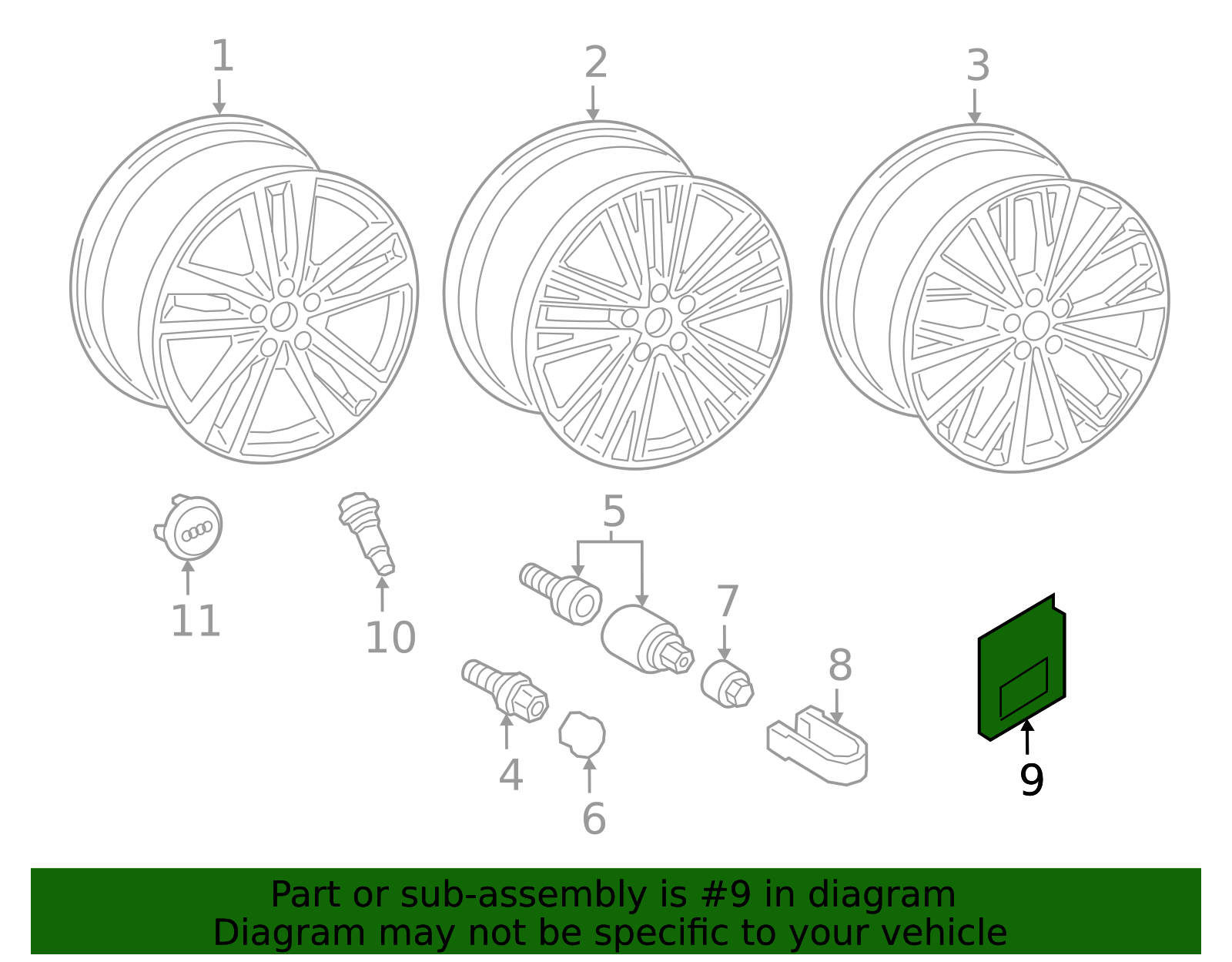 2005-2025 Audi Wheel Lock Kit 82A-071-455 | Genuine Audi Parts