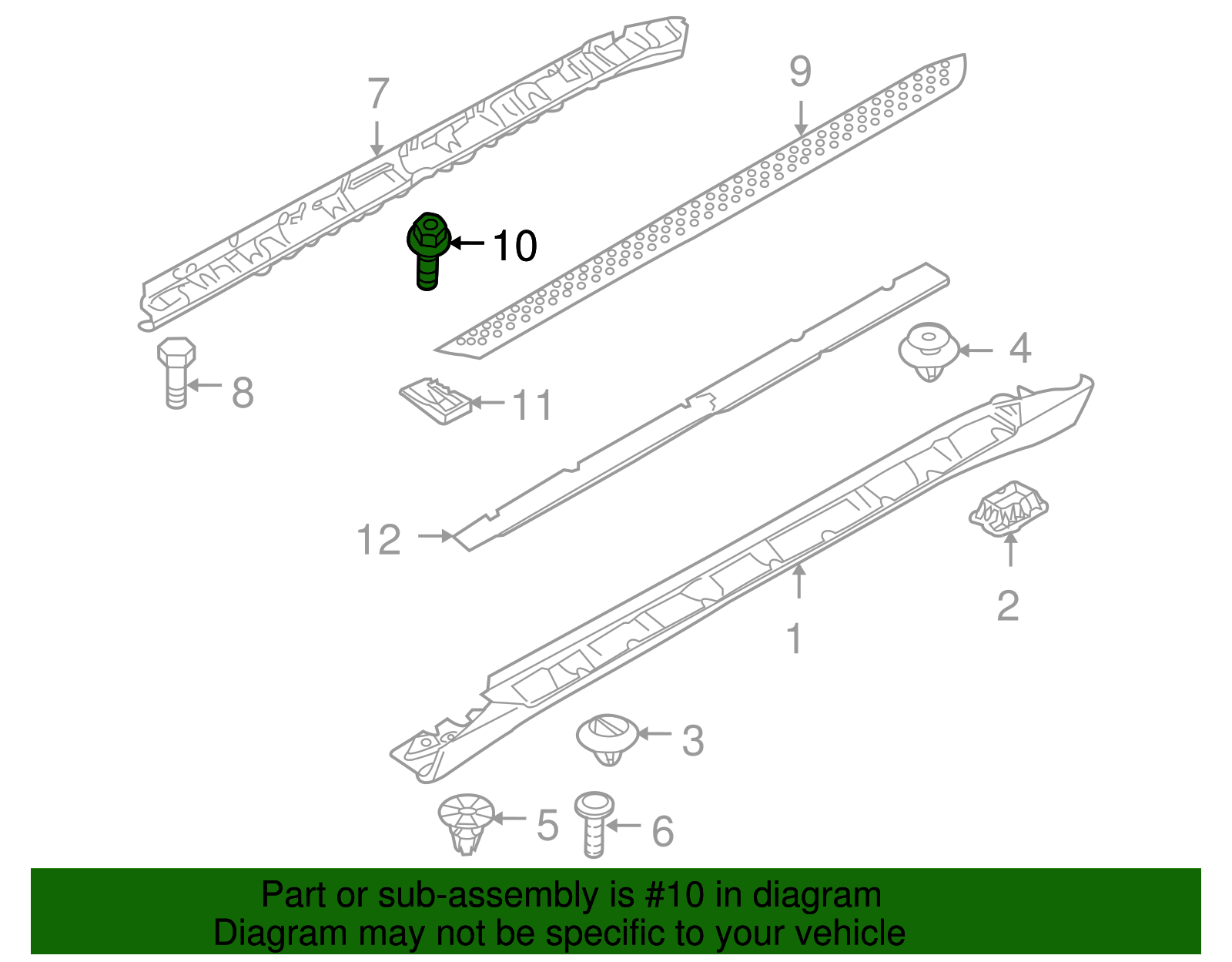 Genuine BMW 07-14-7-192-142 | Step Pad Screw | FREE Shipping on Most ...