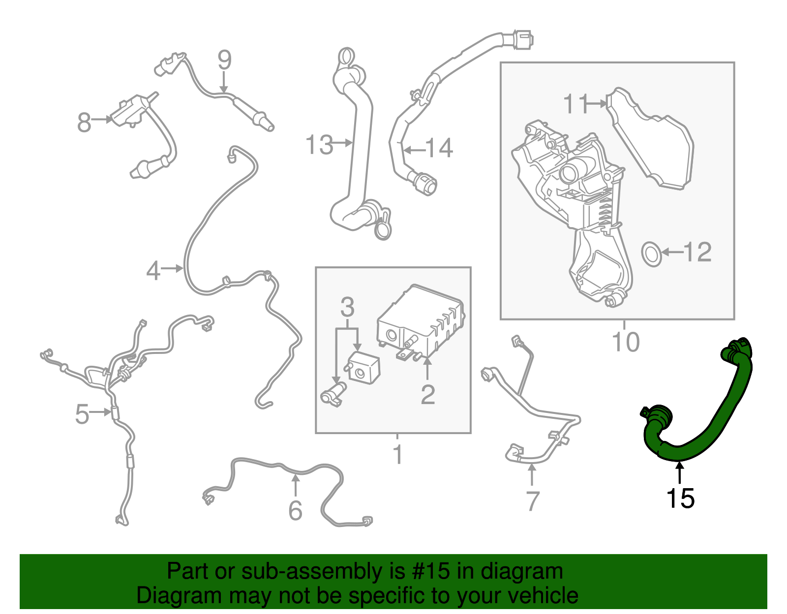 2013-2016 Ford PCV Hose BM5Z-6A664-F | Miracle Ford Parts