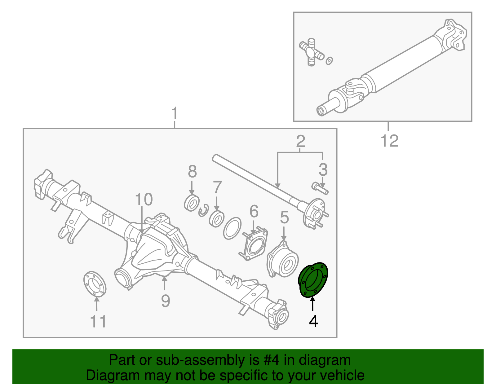 43242-EB000 - Bearing Retainer 2005-2019 Nissan Frontier | Nissan Parts ...