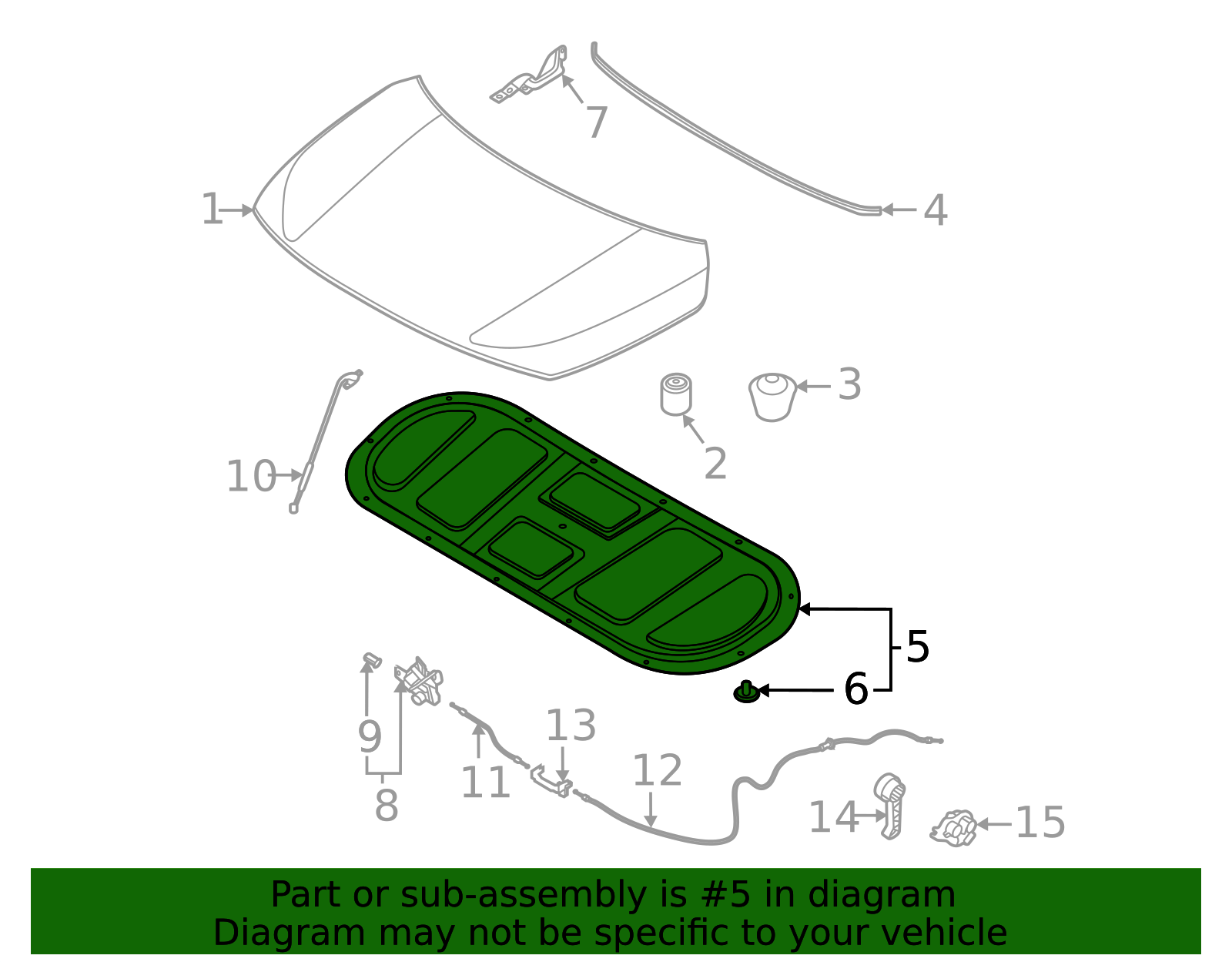 2021-2025 Kia Seltos Hood Insulation Pad 81125-Q5000 | OEM Parts Online