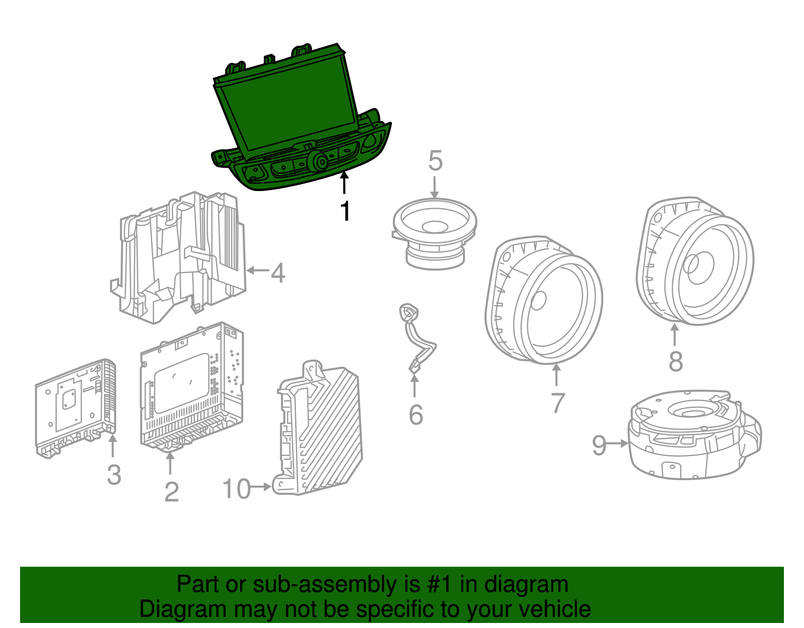 2019-2020 Buick Display Unit 39163925 | Capital Chevy Parts