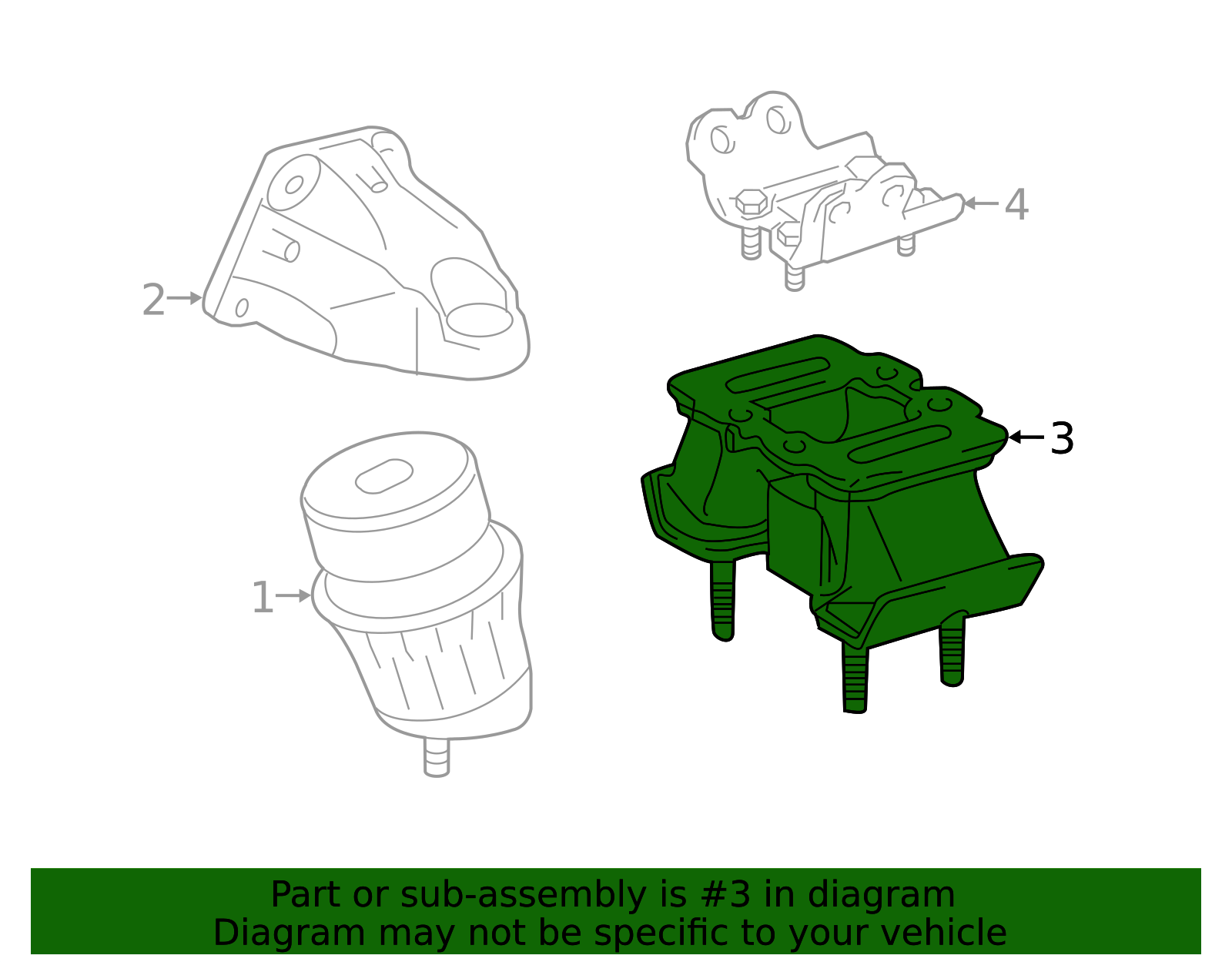 12371-36280 - High-Quality Engine Mount for 2013-2020 Lexus ...