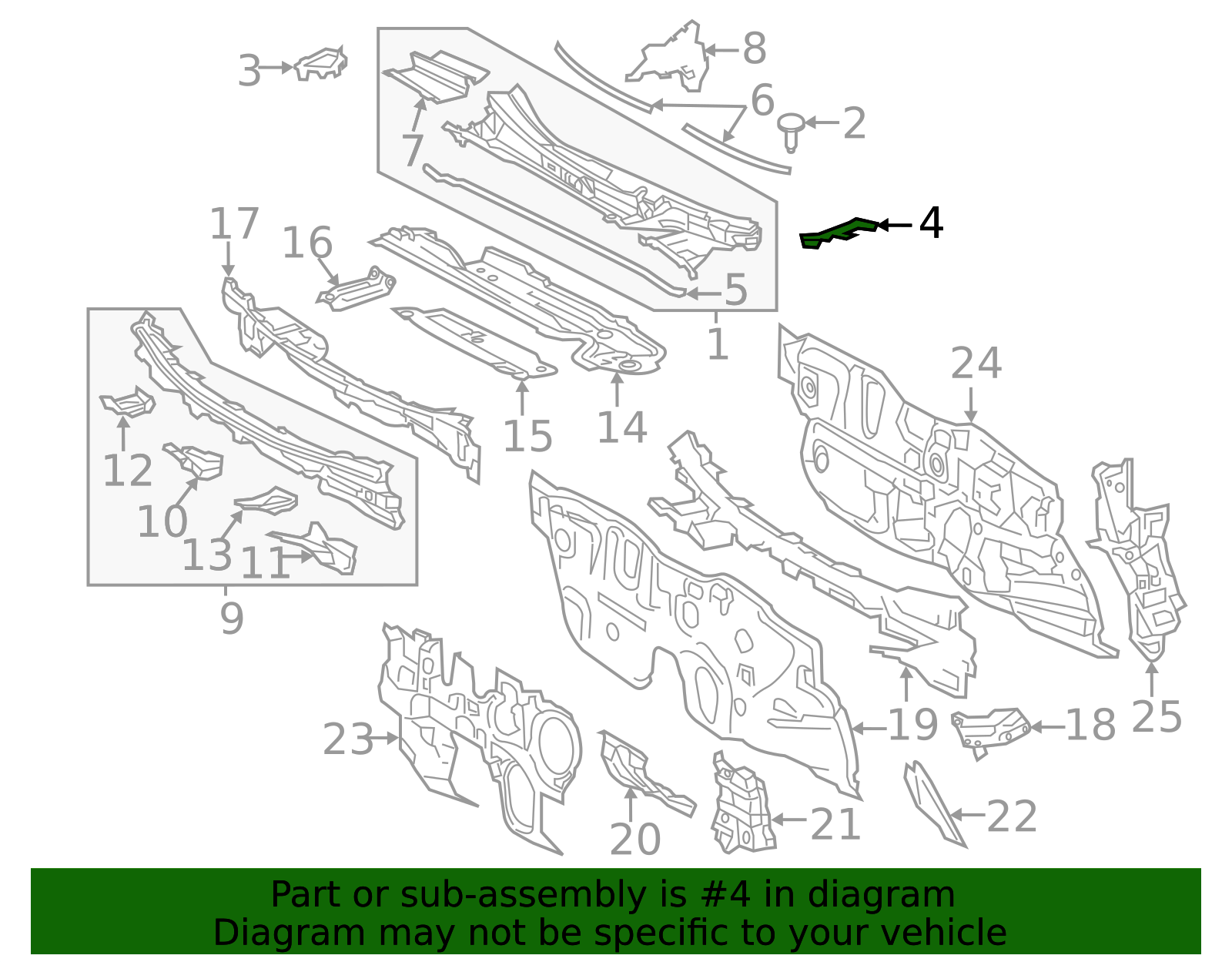 Cowl Extension 55754-47070 | Toyota Parts Center