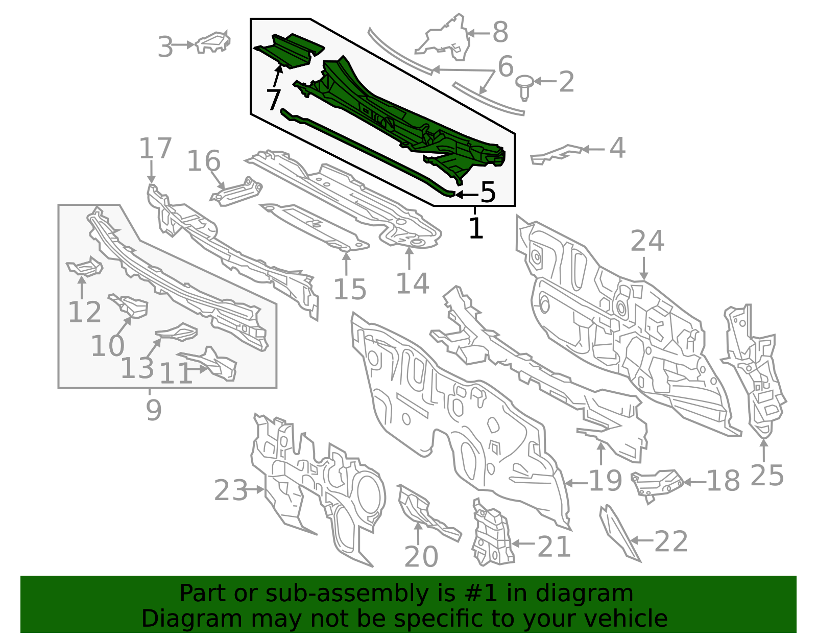 Cowl Grille 55708-47300 | OEM Parts Quick