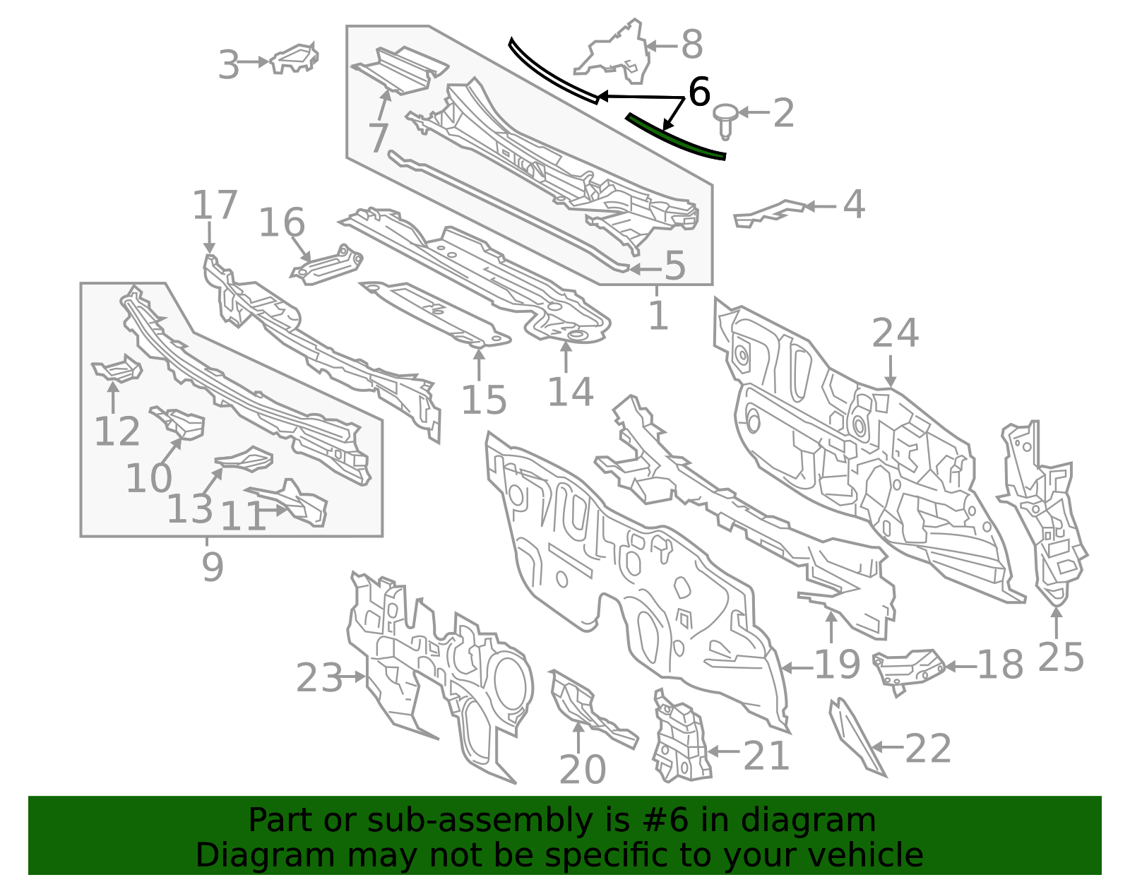 2016-2022 Toyota Cushion Strip 55356-47110 | MotorMotor
