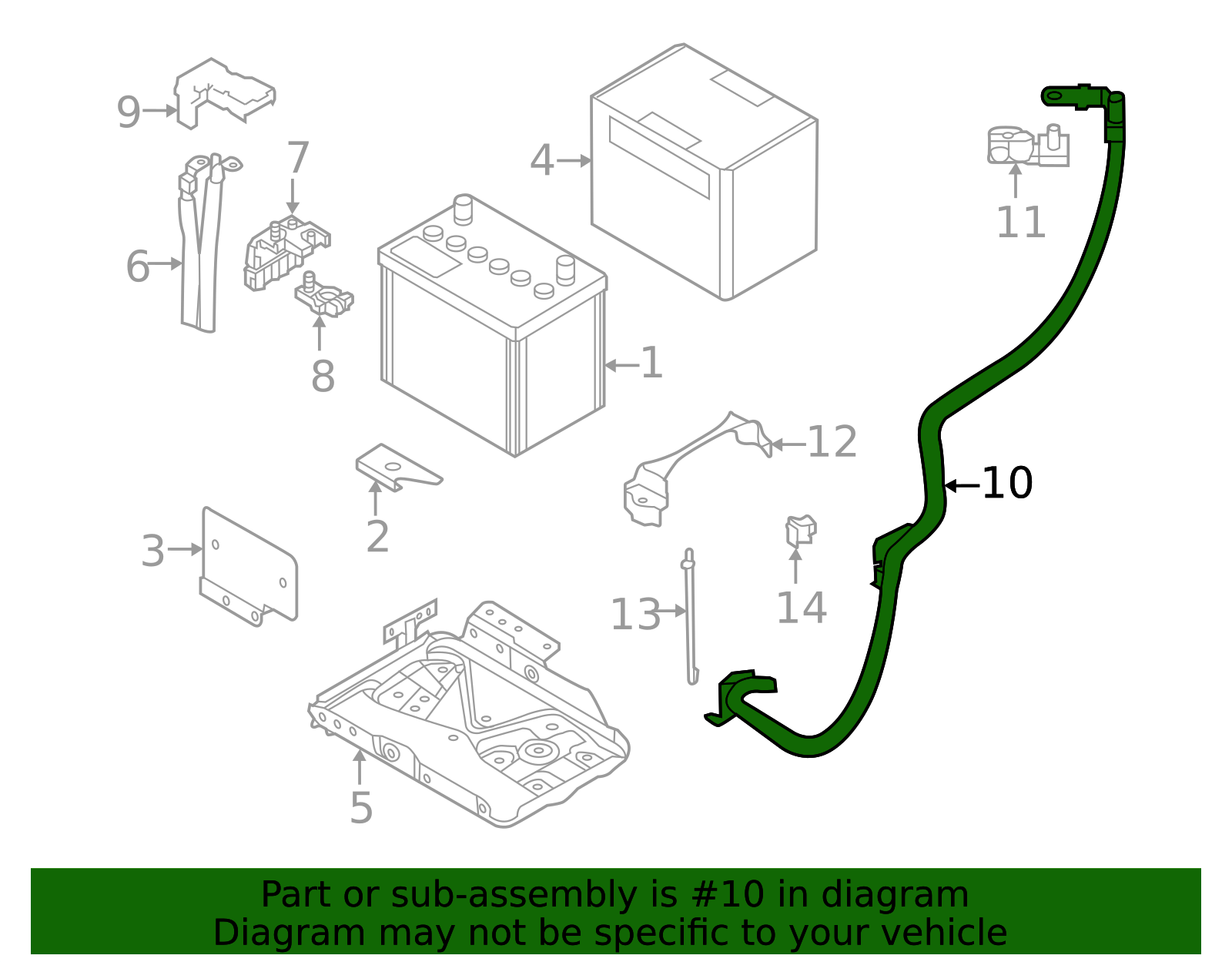 2018-2025 Nissan Negative Cable 24080-5RB0A | Scott Evans Nissan Parts