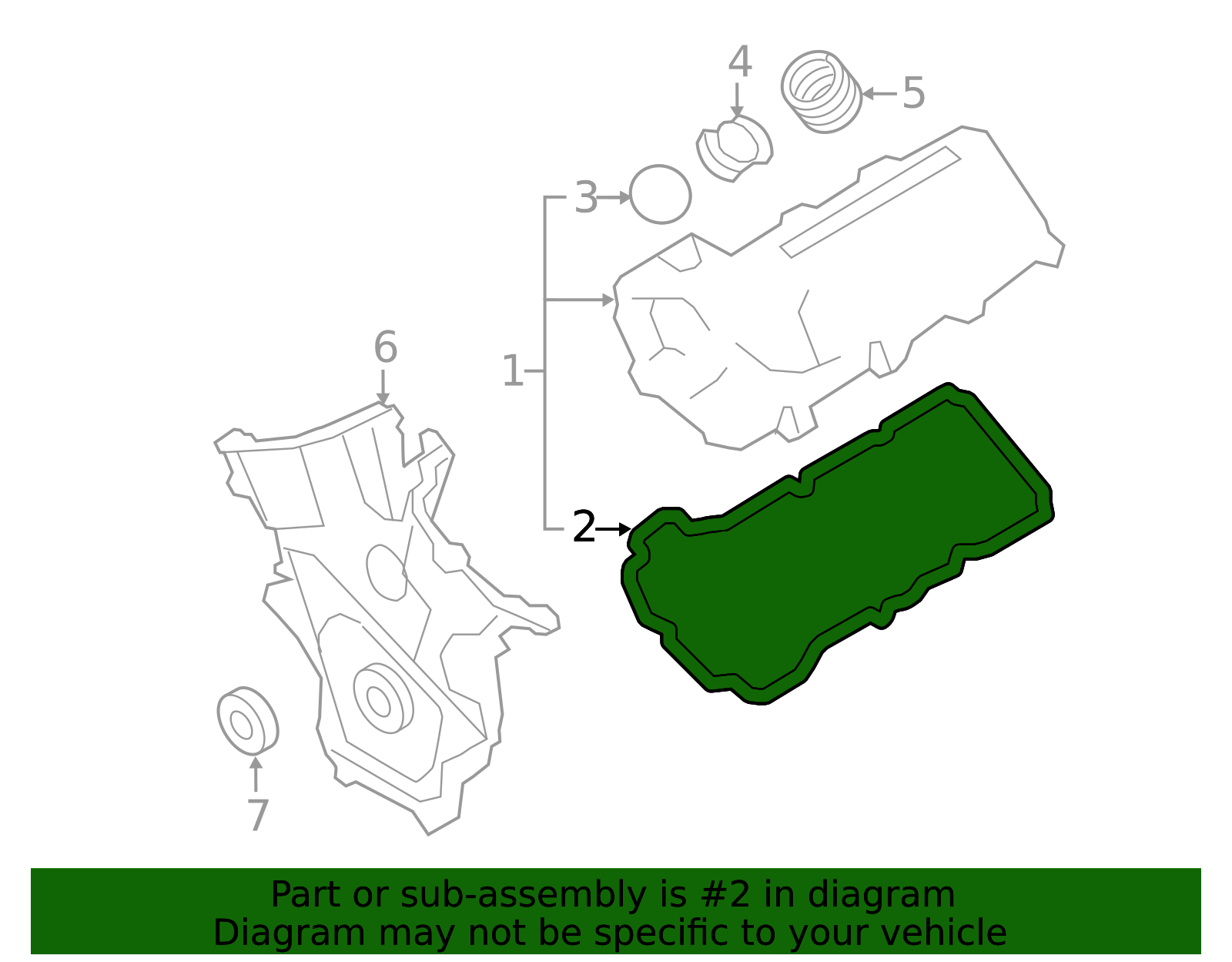Genuine OEM Ford Part - Valve Cover Gasket BR3Z-6584-C | Genuine OEM ...
