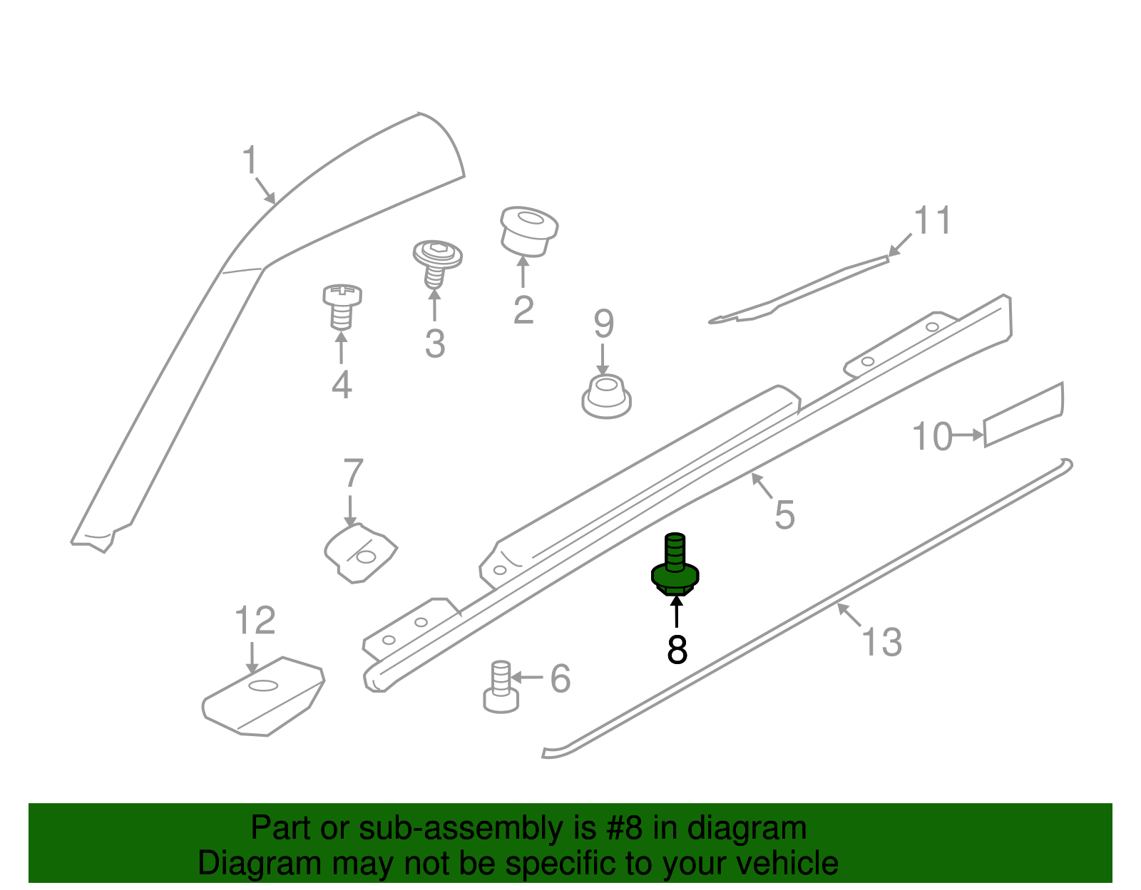 2000-2025 Nissan Bumper Cover Screw 01466-00261 | OEM Parts Online