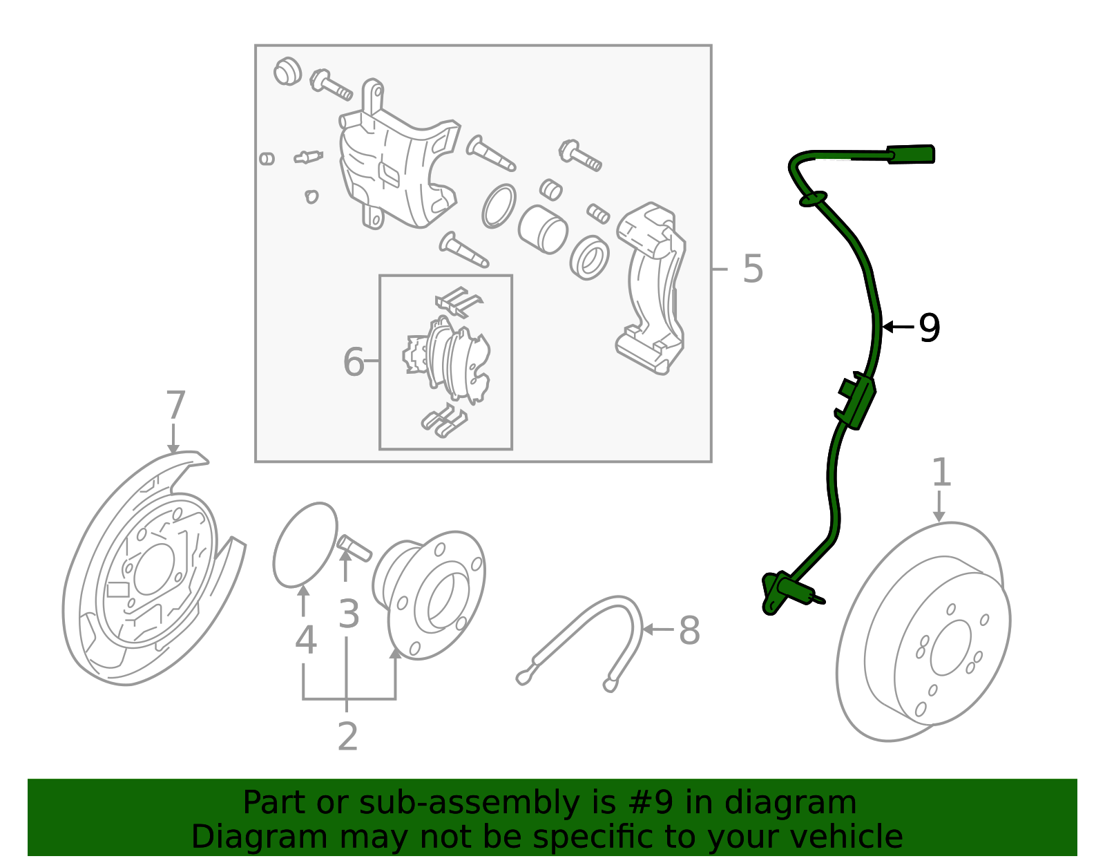 Rear Speed Sensor 95680-2E300 | MotorMotor