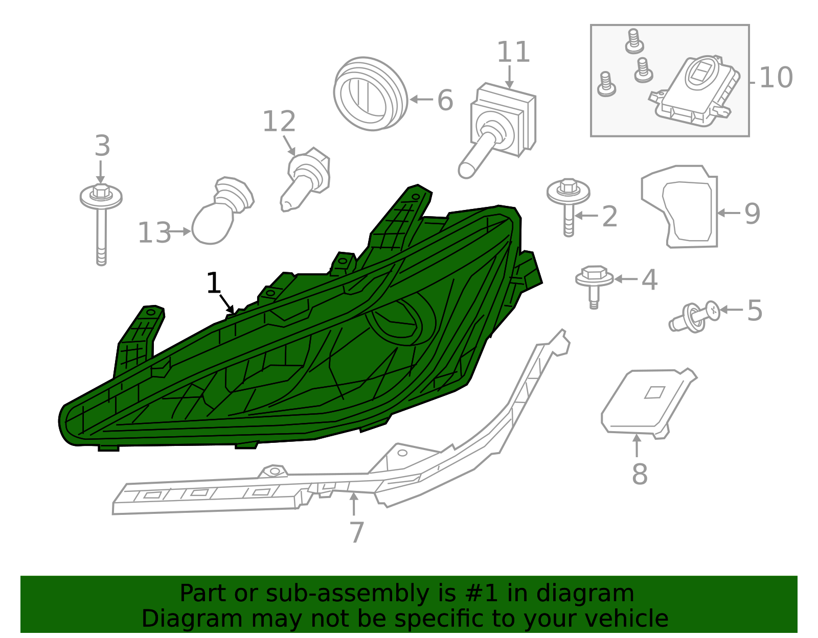 68228949AH - Headlamp Left - 2017-2020 Mopar | Mopar Parts Canada