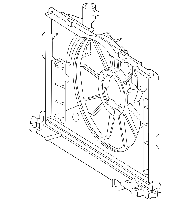 16711-0T131 - Engine Cooling Fan Shroud - 2014-2019 Toyota Corolla ...