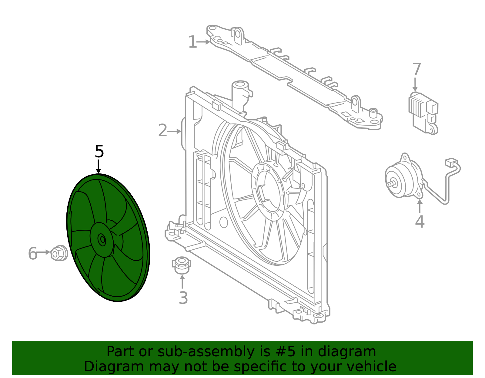 16361-0T041 - Fan Blade Toyota San Diego Parts