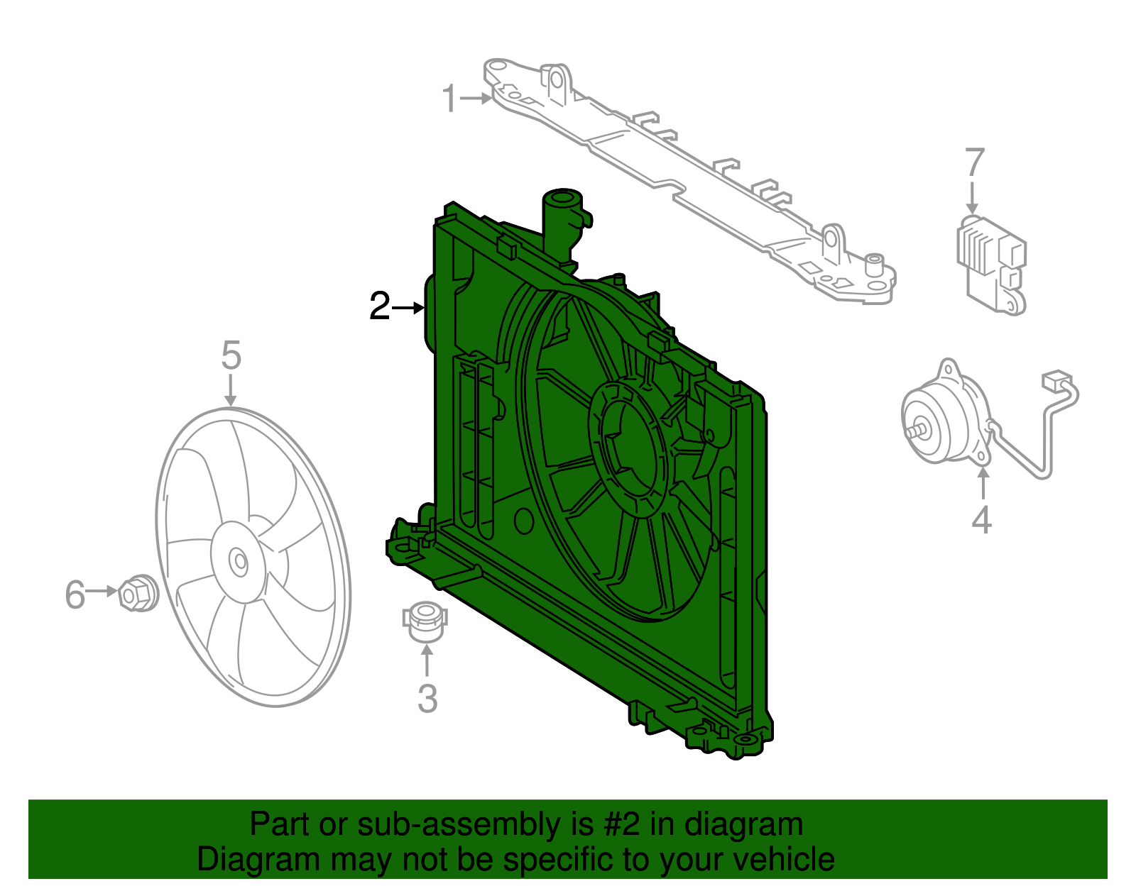 2014-2019 Toyota Corolla Engine Cooling Fan Shroud 16711-0T131 | Toyota ...