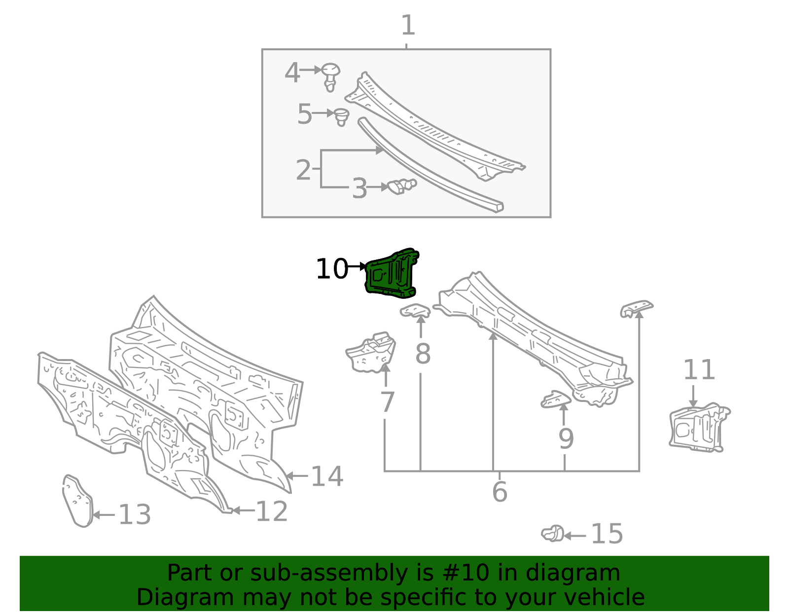 55713-0C020 - High-Quality Cowl Side Panel for 2001-2007 Toyota ...